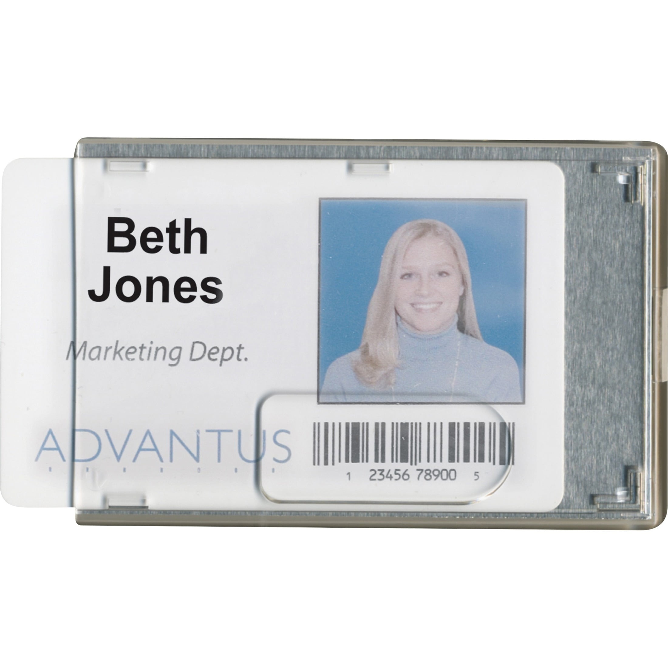 Advantus, AVT76416, RFID Blocking Badge Holder, 20 / Pack, Clear ...