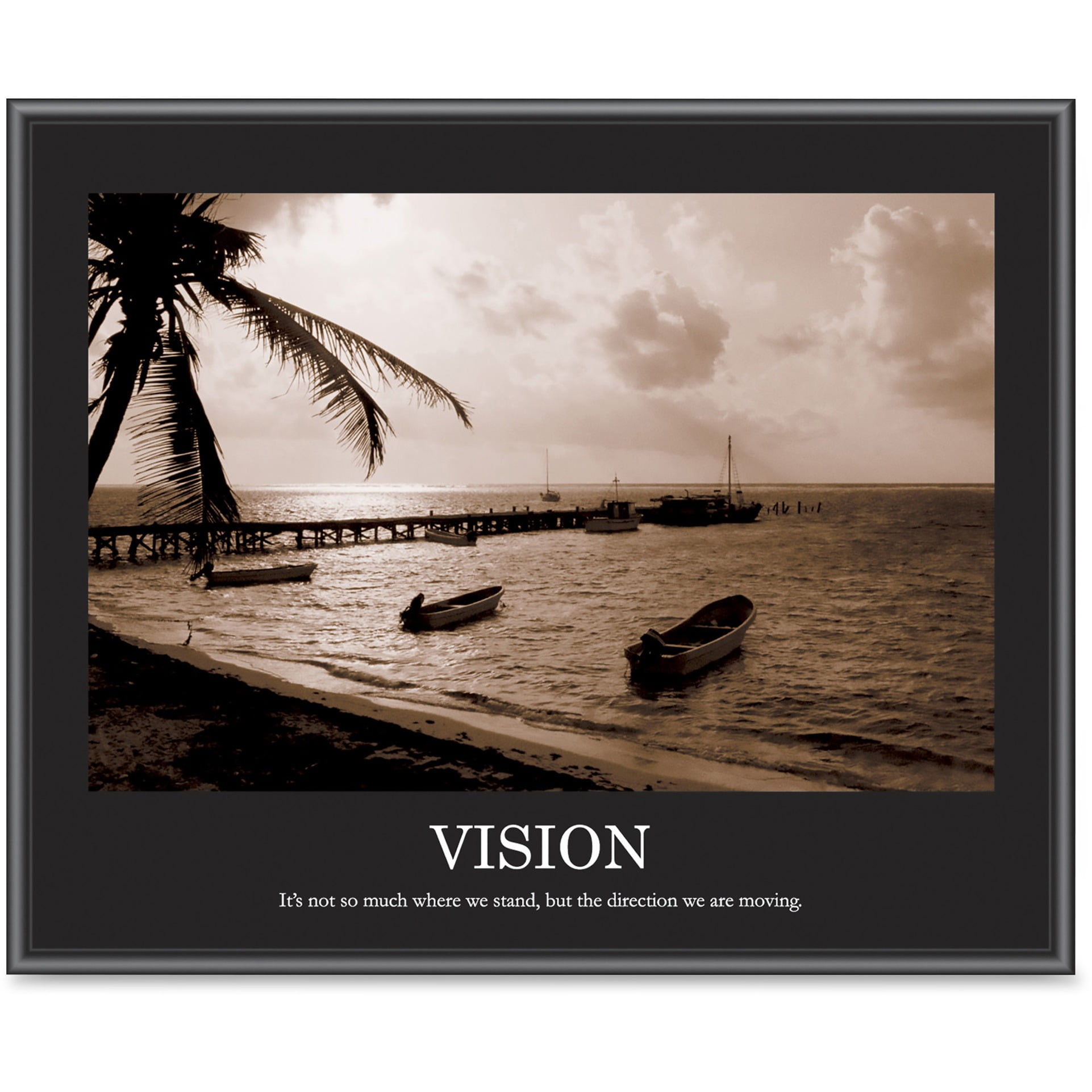 Advantus, AVT78163, Sepia-tone Motivational Vision Poster, 1 Each ...