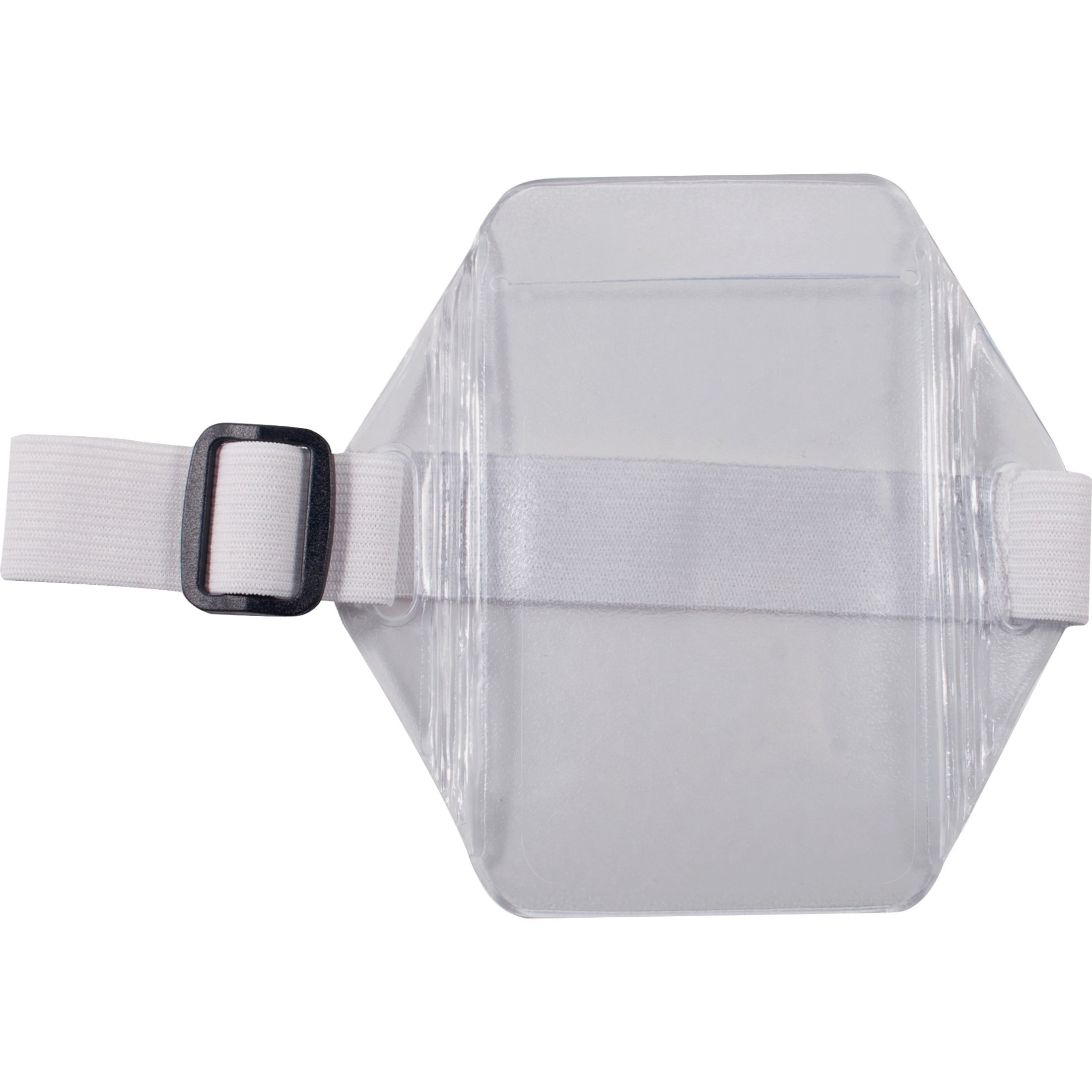 Advantus, AVT75649, Arm Badge Holder, 12 / Box, White Band,Clear Pouch ...