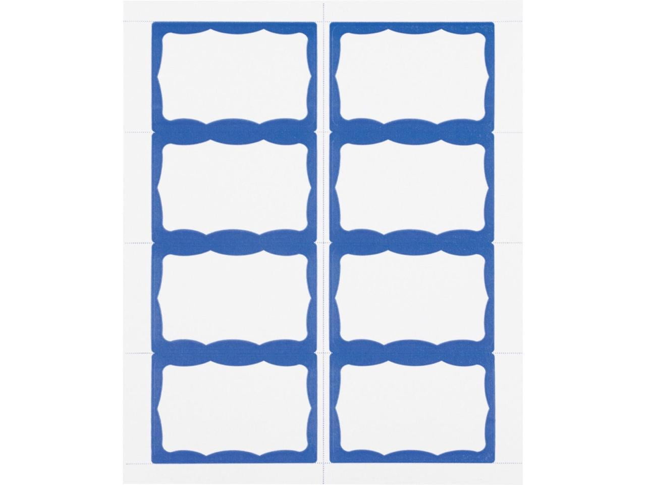 Advantus Color Border Adhesive Name Badges - Walmart.com