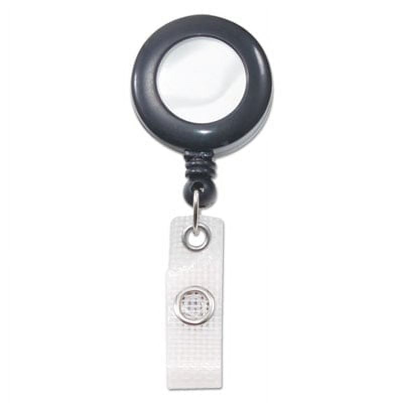 Advantus Deluxe Retractable ID Reel with Badge Holder, 24" Extension ...