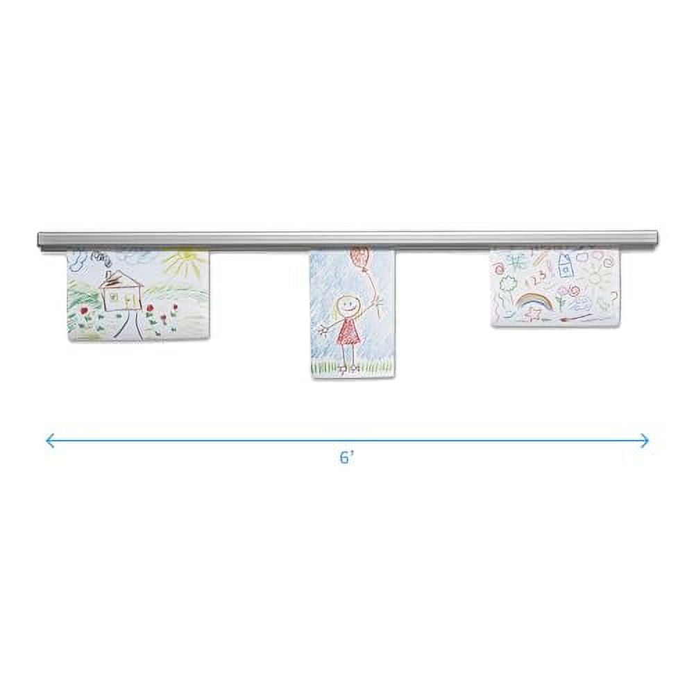 Advantus Display Rail, Paper Display Strip and Receipt Holder, Bulletin ...