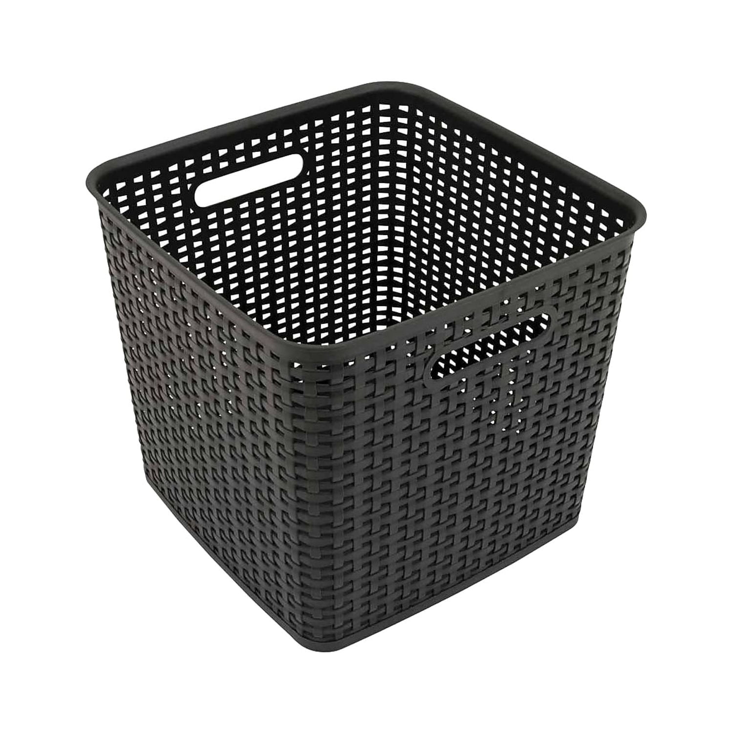 Advantus Extra Large Open Lid Storage Bin Black (37519) - Walmart.com