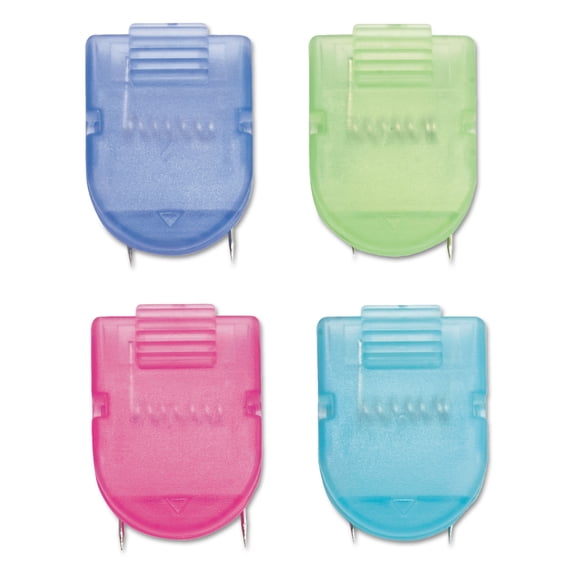 Advantus Fabric Panel Wall Clips, Jumbo Size, Assorted Cool Colors, 10 ...
