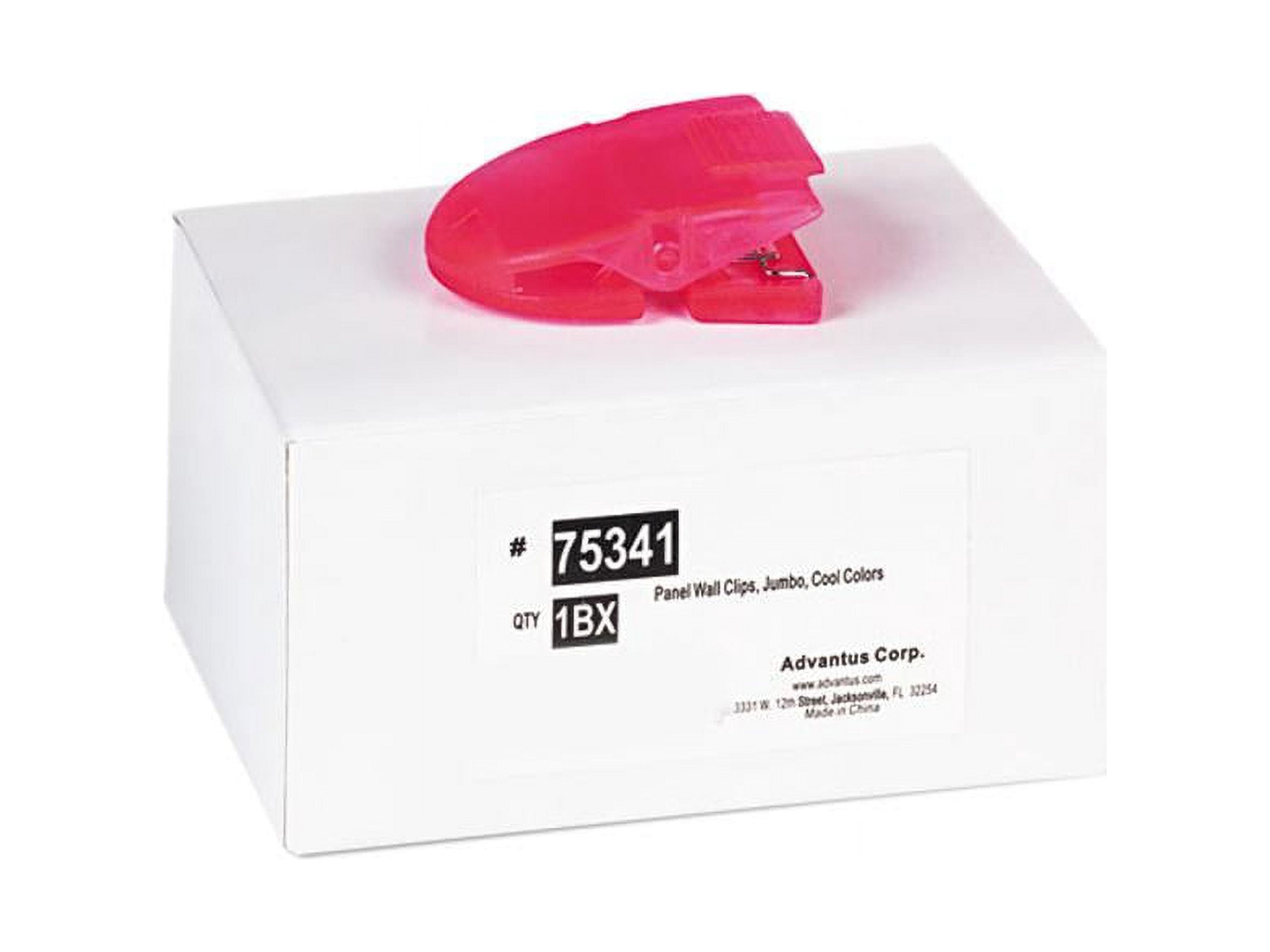 Advantus Fabric Panel Wall Clips, Jumbo Size, Assorted Cool Colors, 10 ...