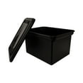 Advantus Legal/Letter Size File Tote Storage Box with Lid, Plastic ...