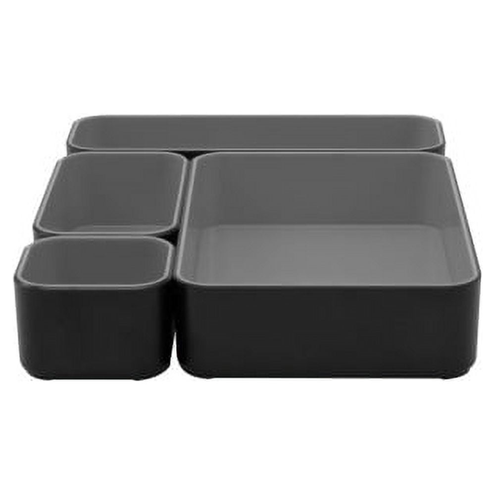 Advantus Fusion Stackable Desktop Storage Bins 2" Height x 12" Width9 ...