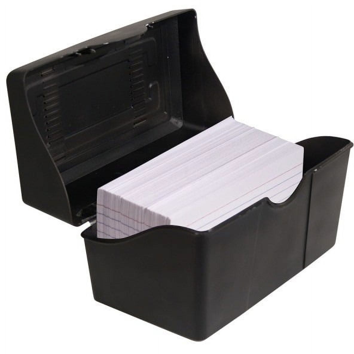 Advantus Index Card Holder - Plastic - 1 Each - Black | Bundle of 5 ...