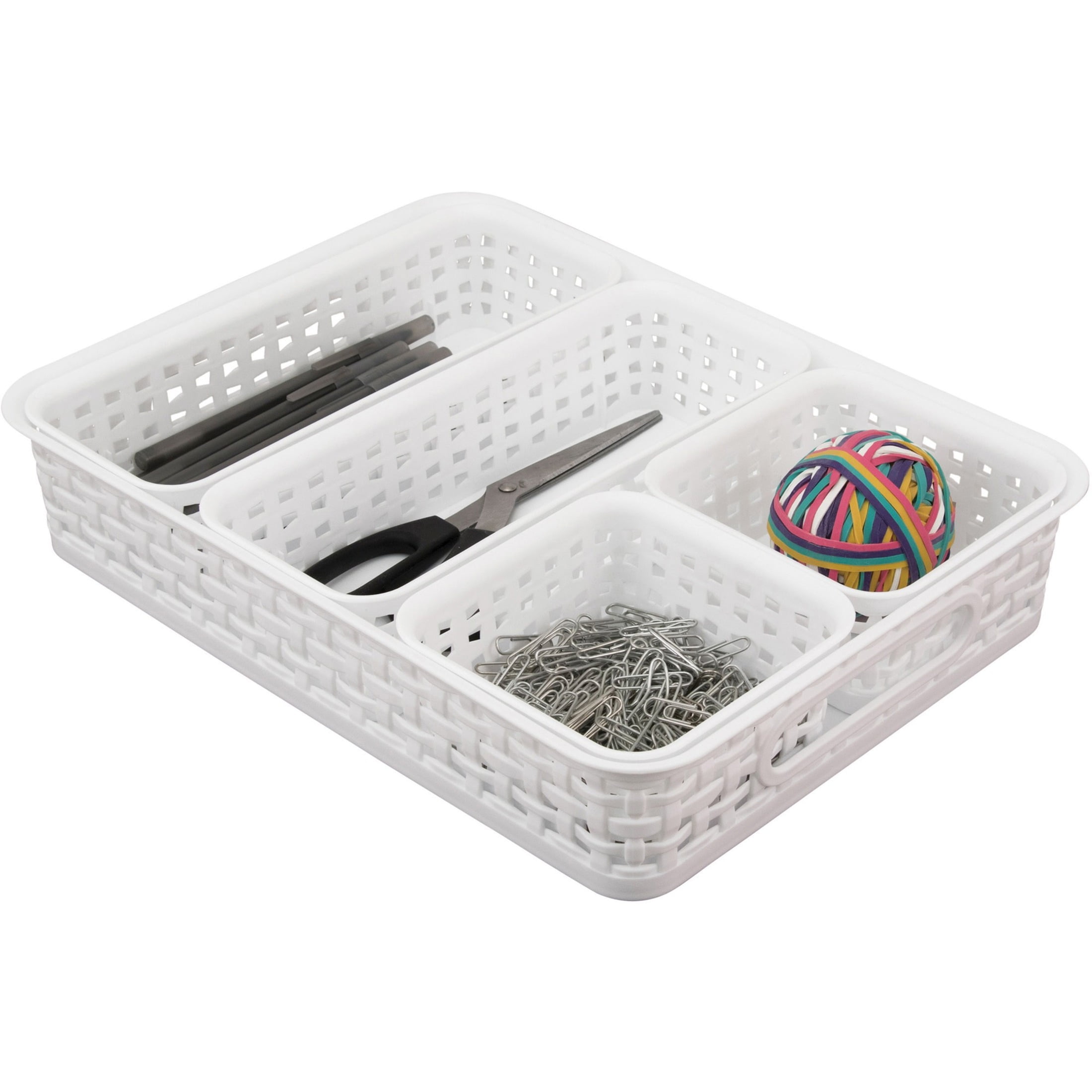 Advantus Plastic Weave Bin Set - Walmart.com