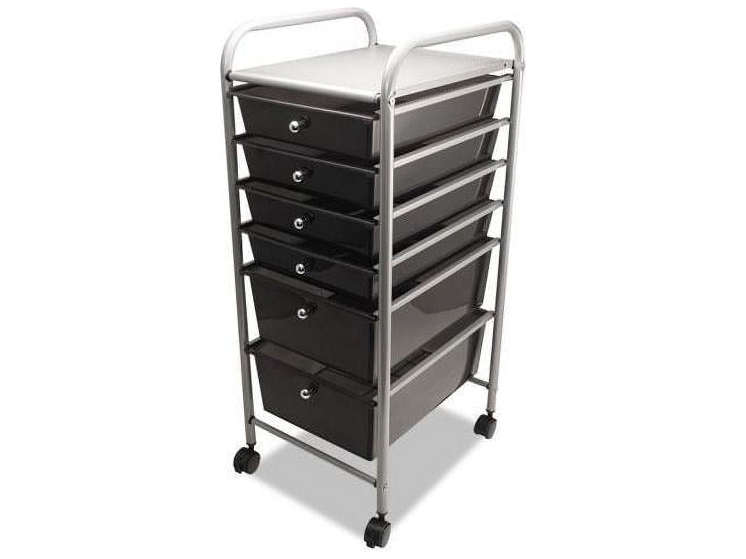 Advantus Portable Drawer Organizer, 13w x 15 3/8d x 32 1/8h, Smoke ... Advantus Portable Drawer Organizer, 13w x 15 3/8d x 32 1/8h, Smoke ...