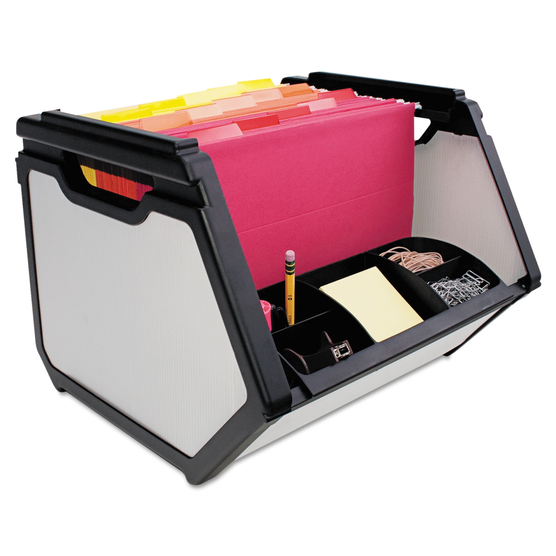 Advantus Stackable File Bin, Letter, 15 1/4 x 13 3/4 x 11 3/8, Plastic ...