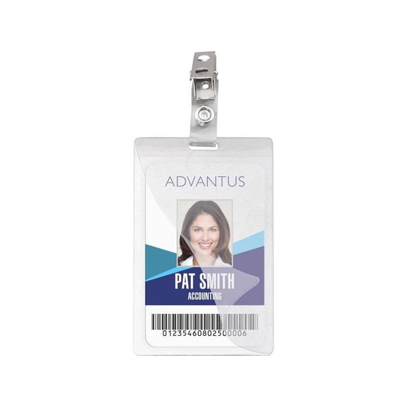 Advantus Strap Clip Self-laminating Badge Holders - Walmart.com