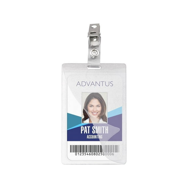Advantus Strap Clip Self-laminating Badge Holders - Walmart.com