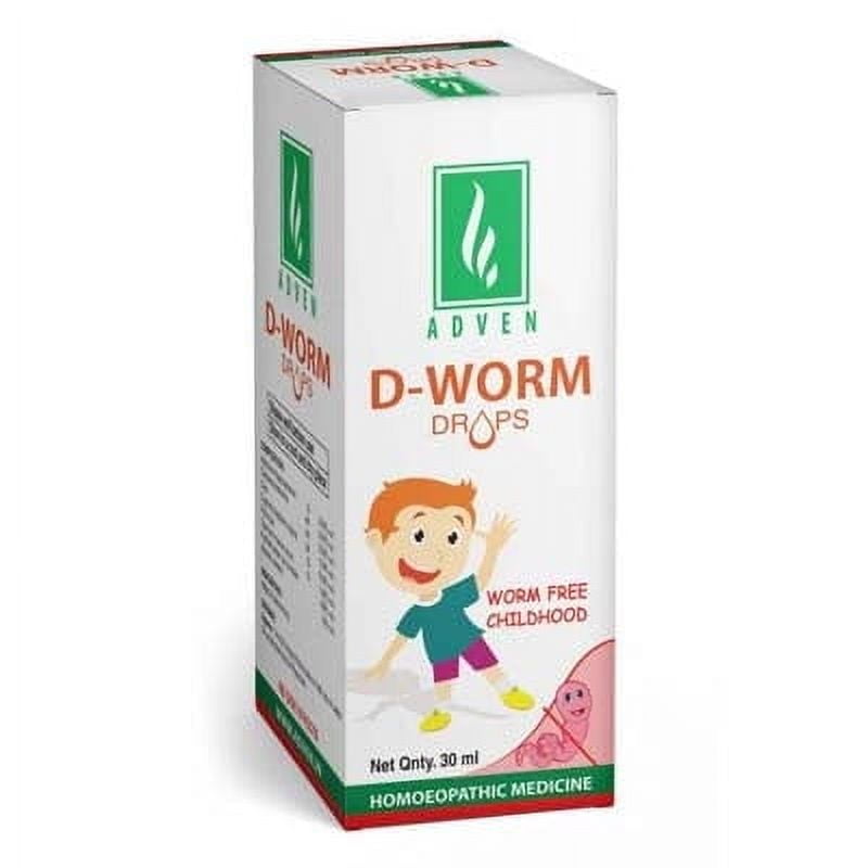 Adven D-Worm Drops, Deworming Solution for Stomach Worms, 30ml ...