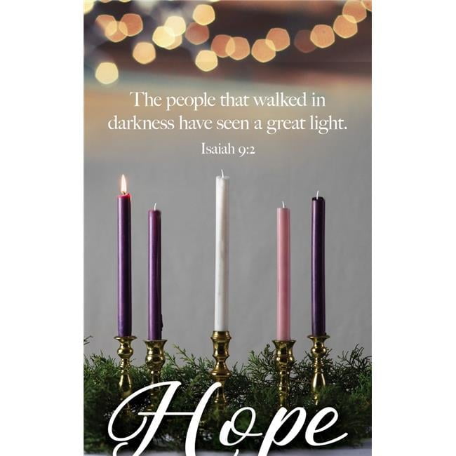 Advent Bulletin: Hope (Package of 100) : Isaiah 9:2 (KJV) (Other ...
