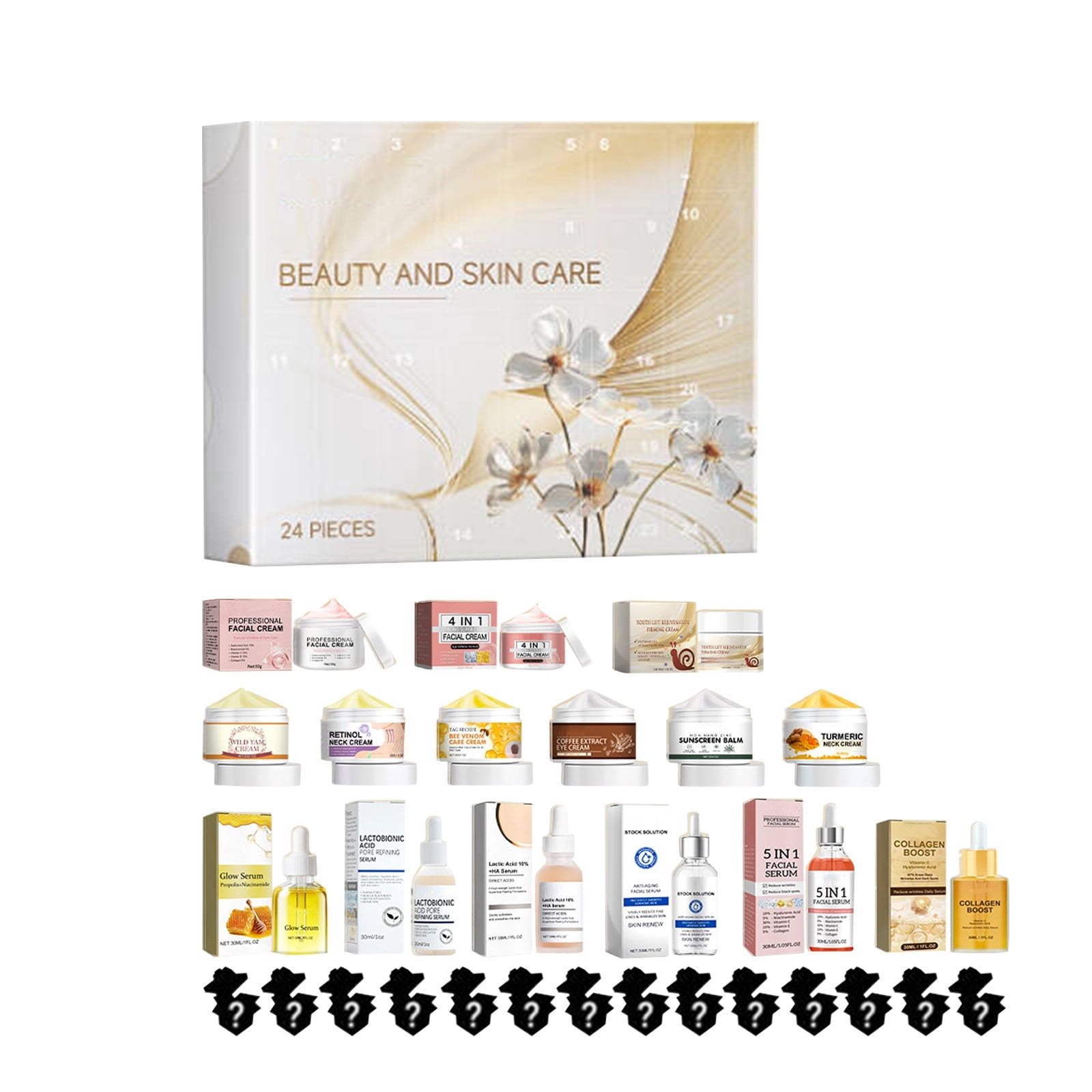 Advent Calendar 2024 Adult Women 24 Beauty Set Moisturizing 24 Beauty and Care Products,Bringing ...