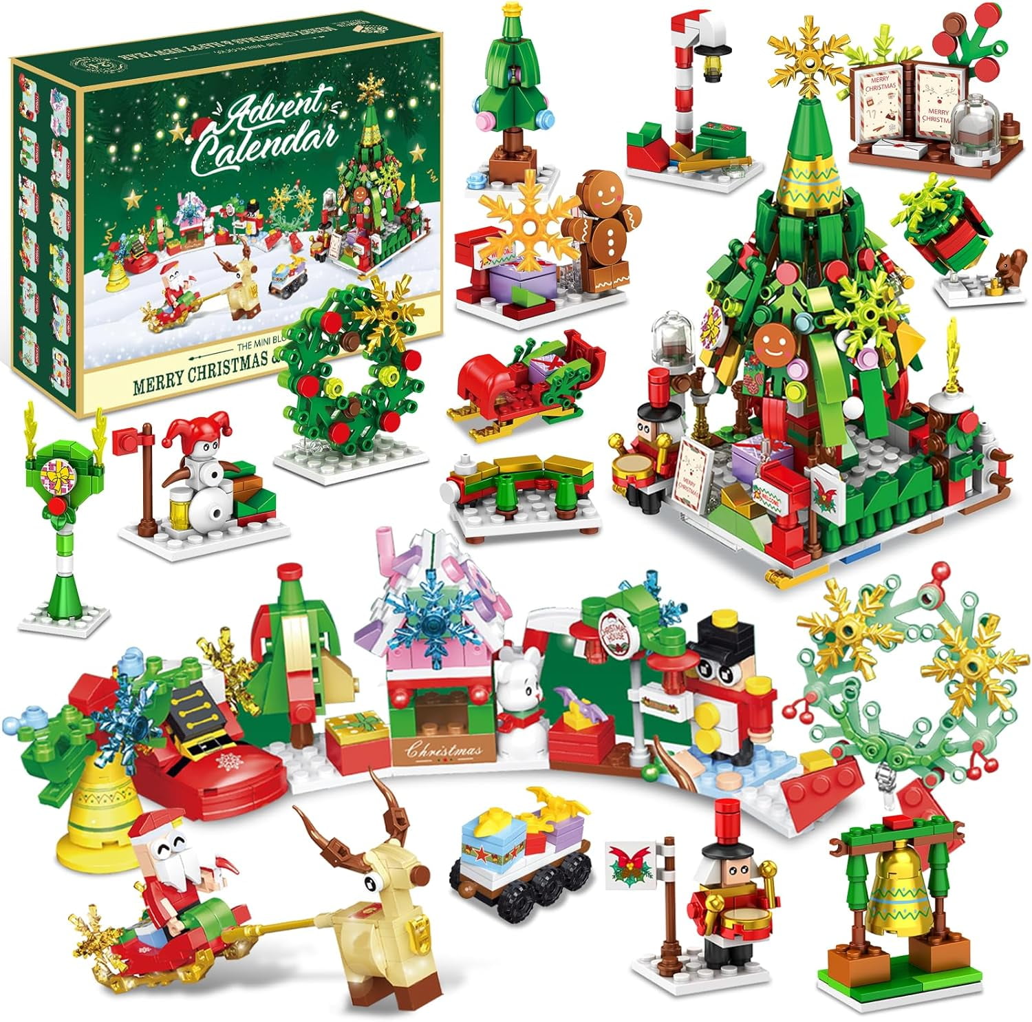 Advent Calendar 2024 Christmas Countdown,12-In-1 Christmas Tree And ...