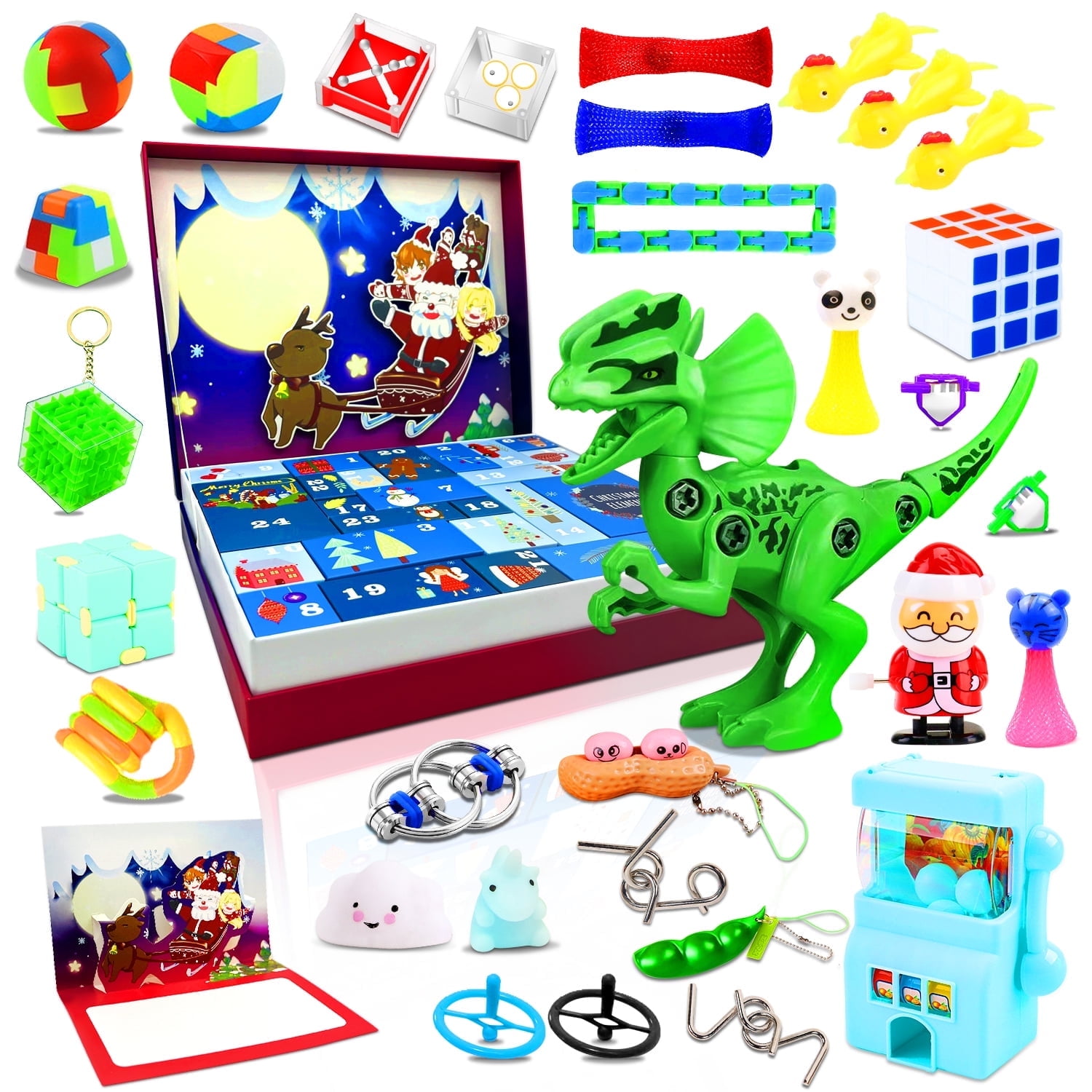 Advent Calendar 2025 for Kids, Christmas Countdown Calendar, Brain ...