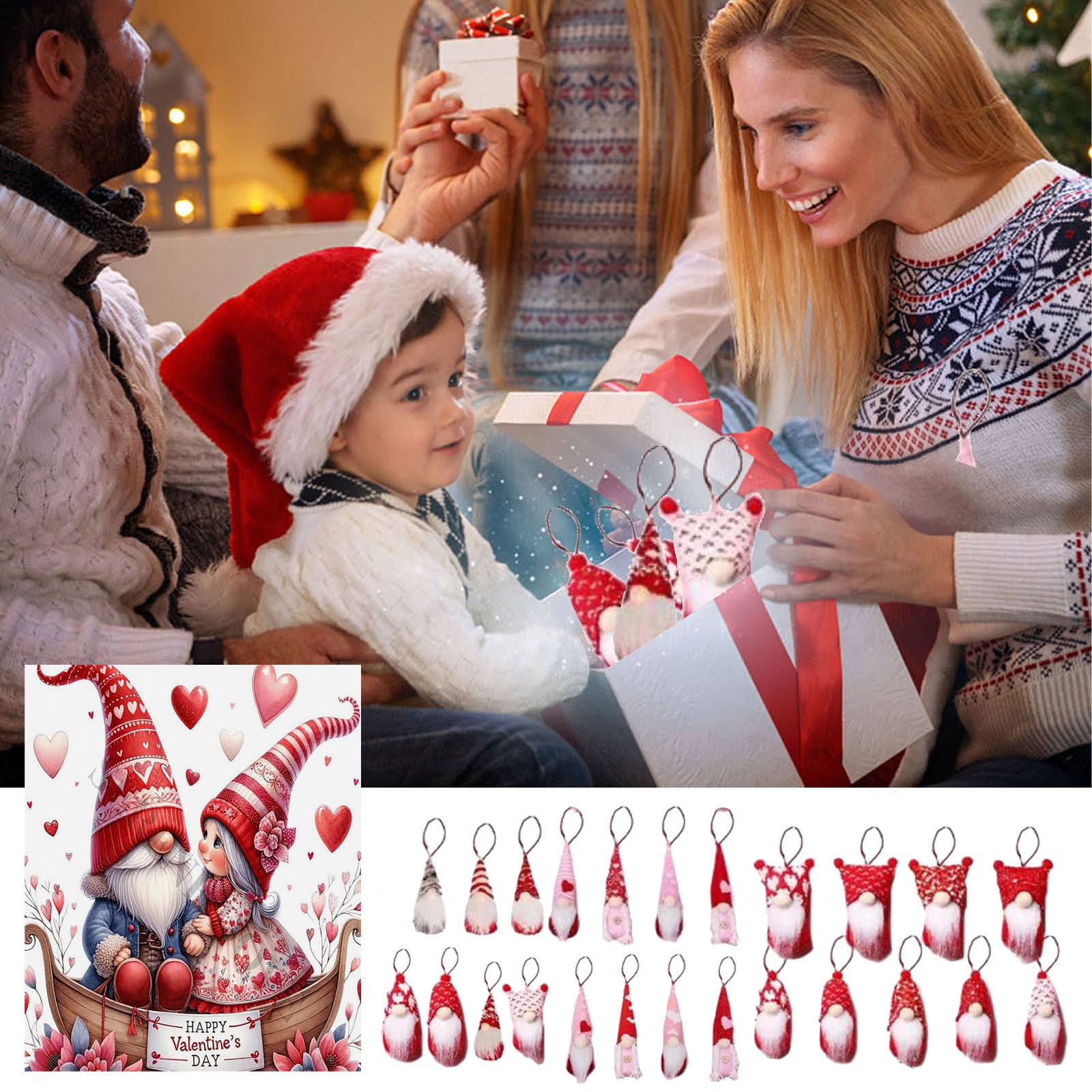 Advent Calendar 2024 Women Christmas Valentine'S Day Valentine'S Day Dwarf Blindbox Cute Dwarf ...