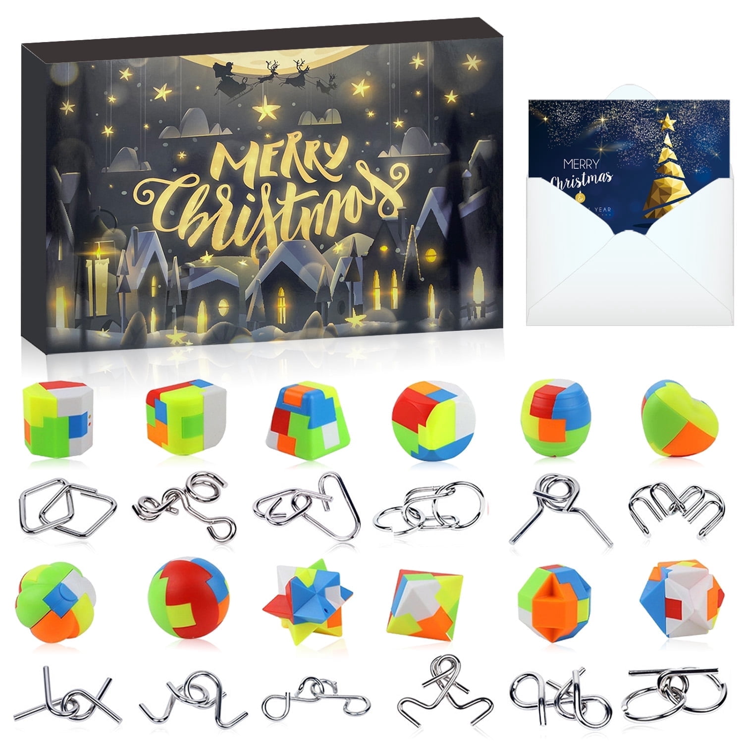 Advent Calendar 2025 for Kids, 24 Days of Christmas Countdown Calendar ...