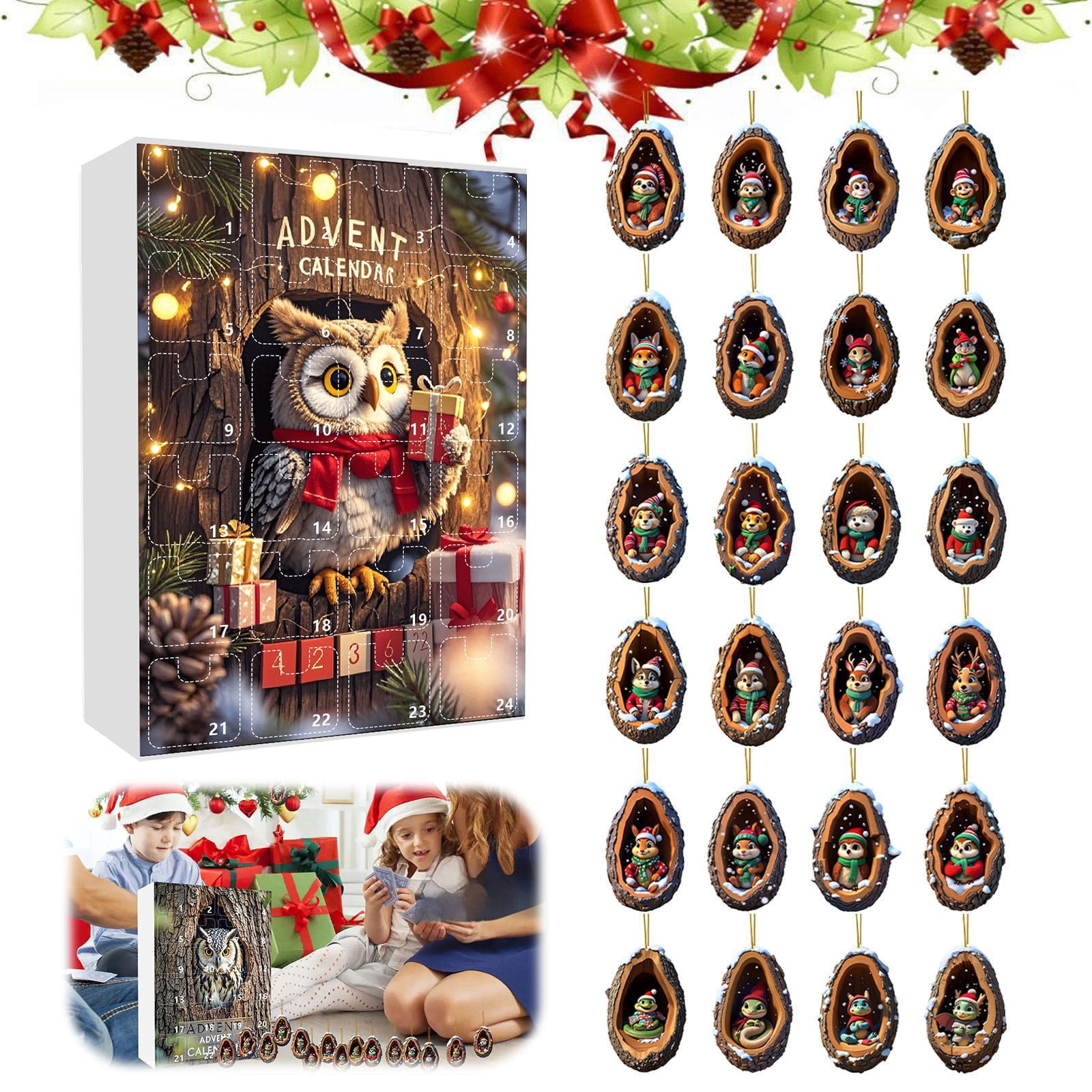 Advent Calendar 2025-2026,2025 Christmas Countdown Calendar Cute ...