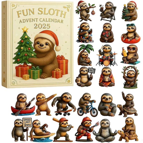 Advent Calendar 2025,24 Days Christmas Countdown Calendar with 24pcs ...