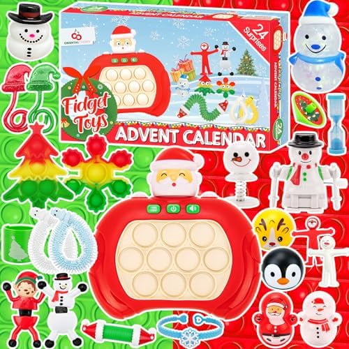 Advent Calendar 2025-24 Days of Surprises Fidget Toys Bulk, Christmas ...