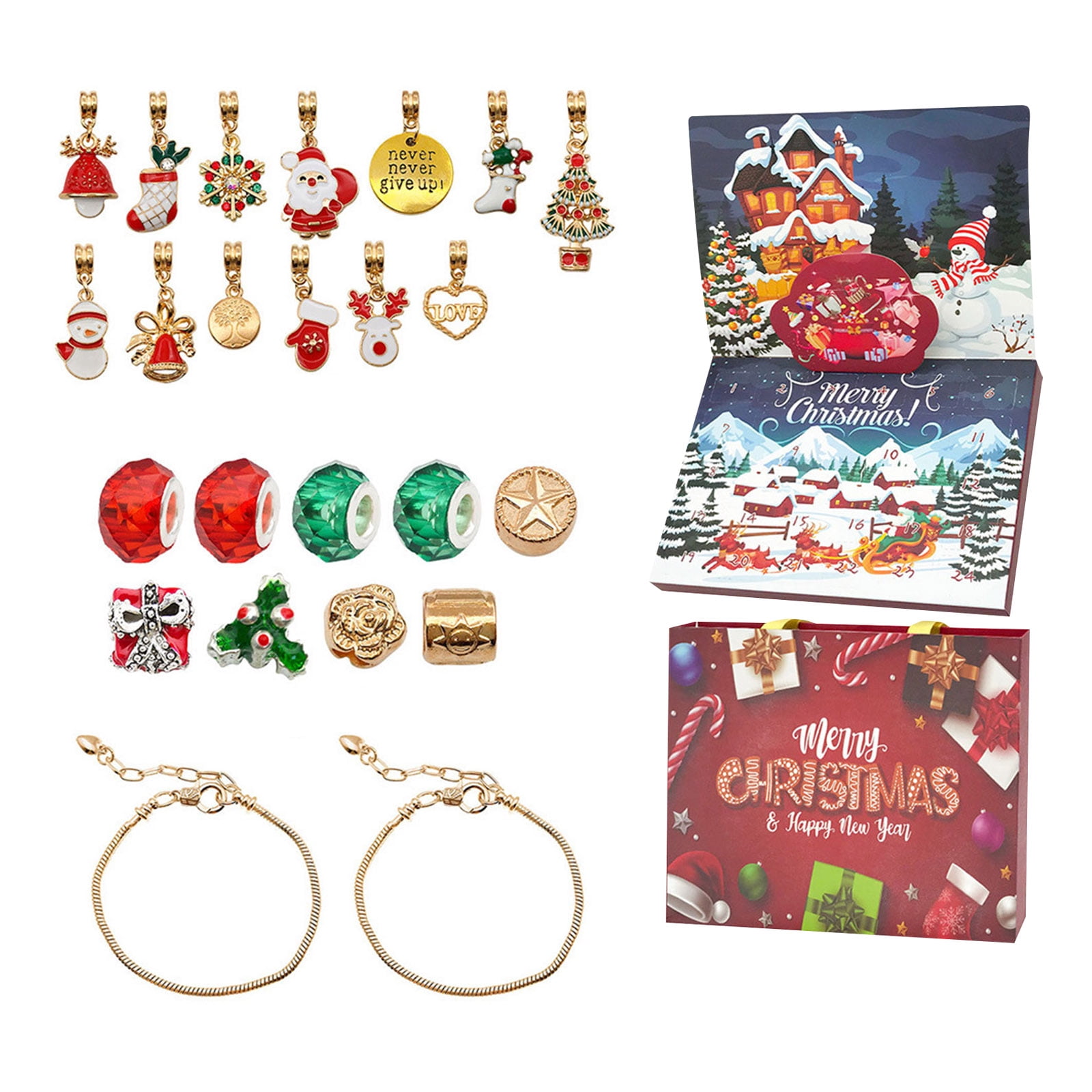 Advent Calendar 2025, Christmas 24 Days Countdown Calendar DIY Jewelry ...