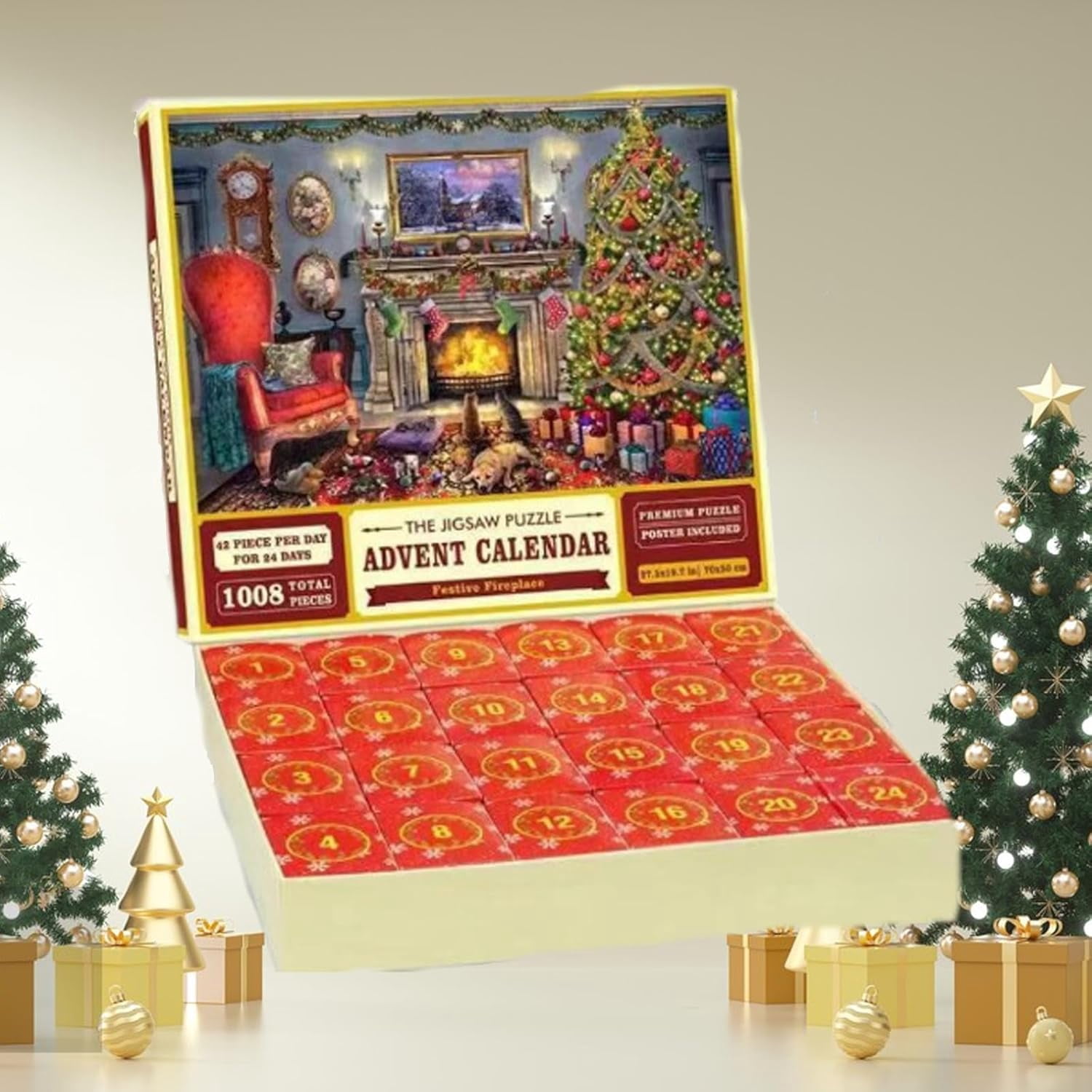 Advent Calendar 2025 Christmas Jigsaw Puzzles 1000 Pieces, 24 Day ...