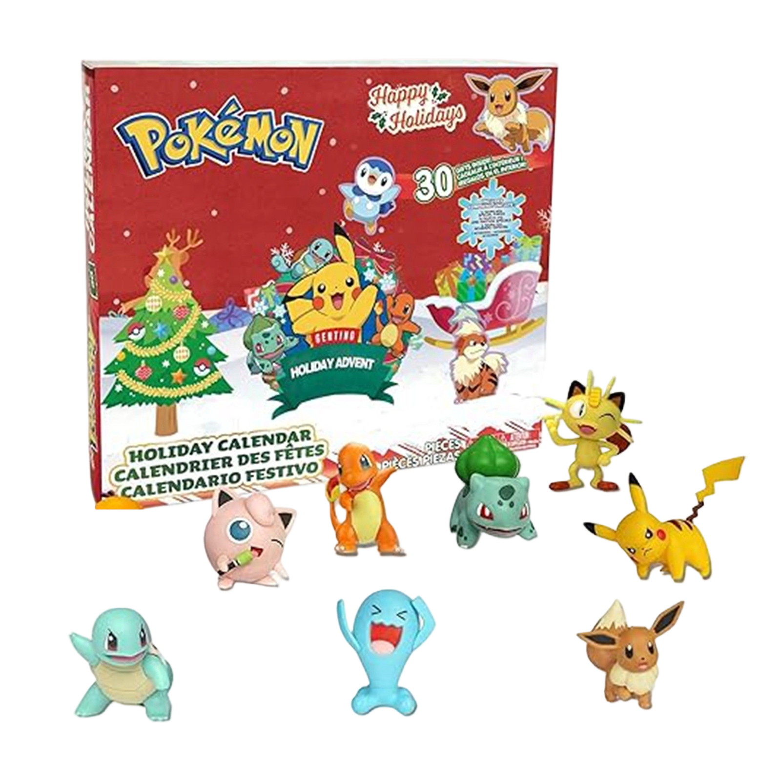 Advent Calendar 2025 Christmas- Pokem0nn Collection Contains 24 Gifts ...