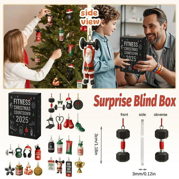 Advent Calendar 2025, Fitness Decor Advent Calendar 2025, 24 Days ...