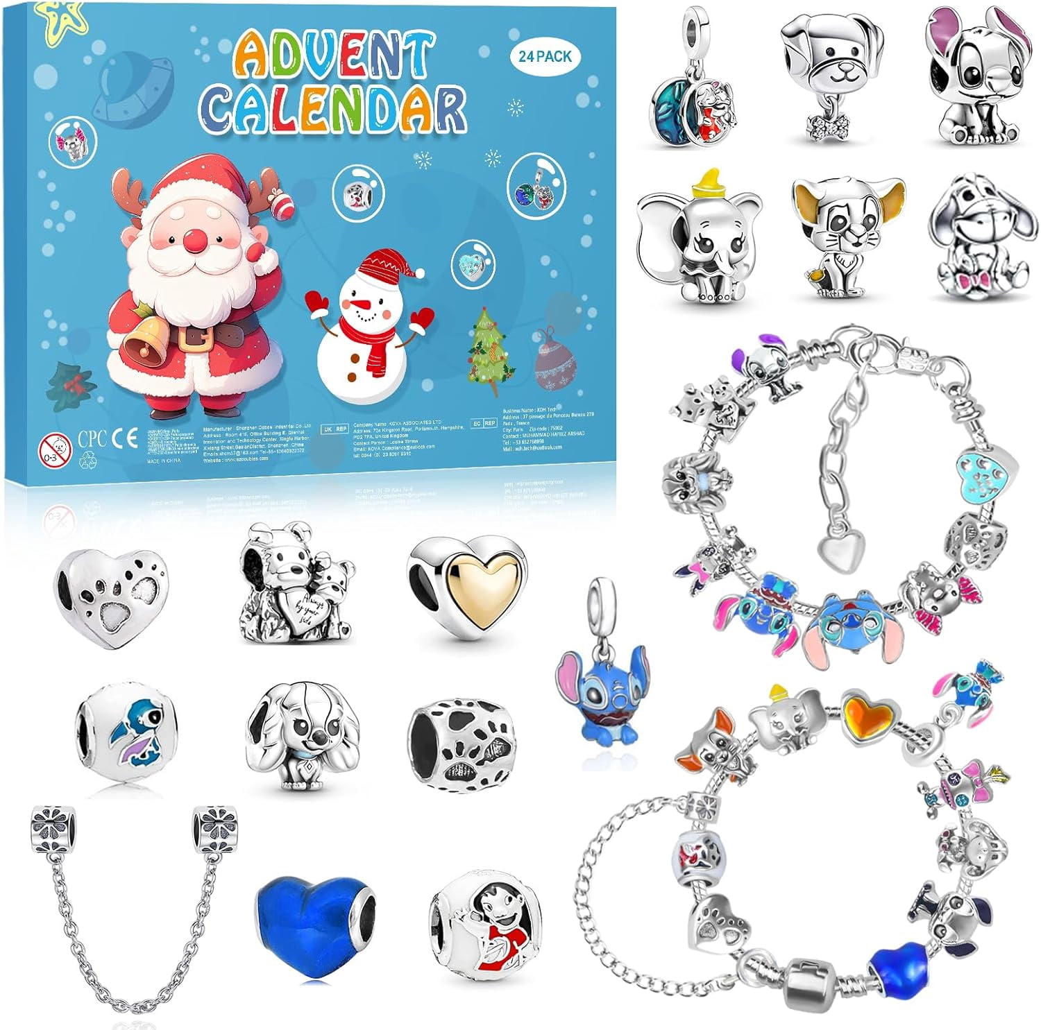 Advent Calendar 2025 Girls, 24 Days Christmas Countdown Calendar with 2 ...