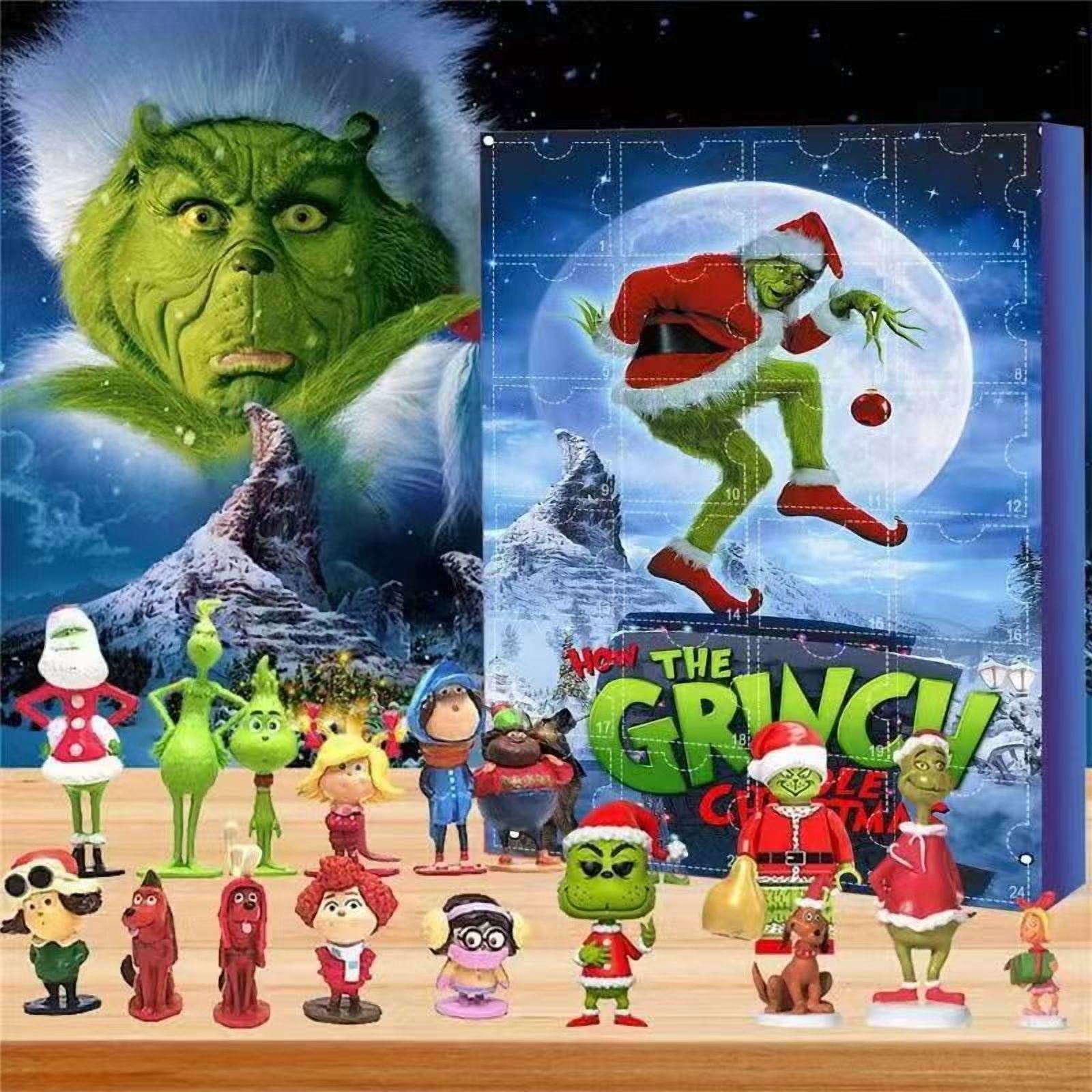 Advent Calendar 2025 Grin-ch Christmas Blind Box, 24pcs Tree Ornaments ...