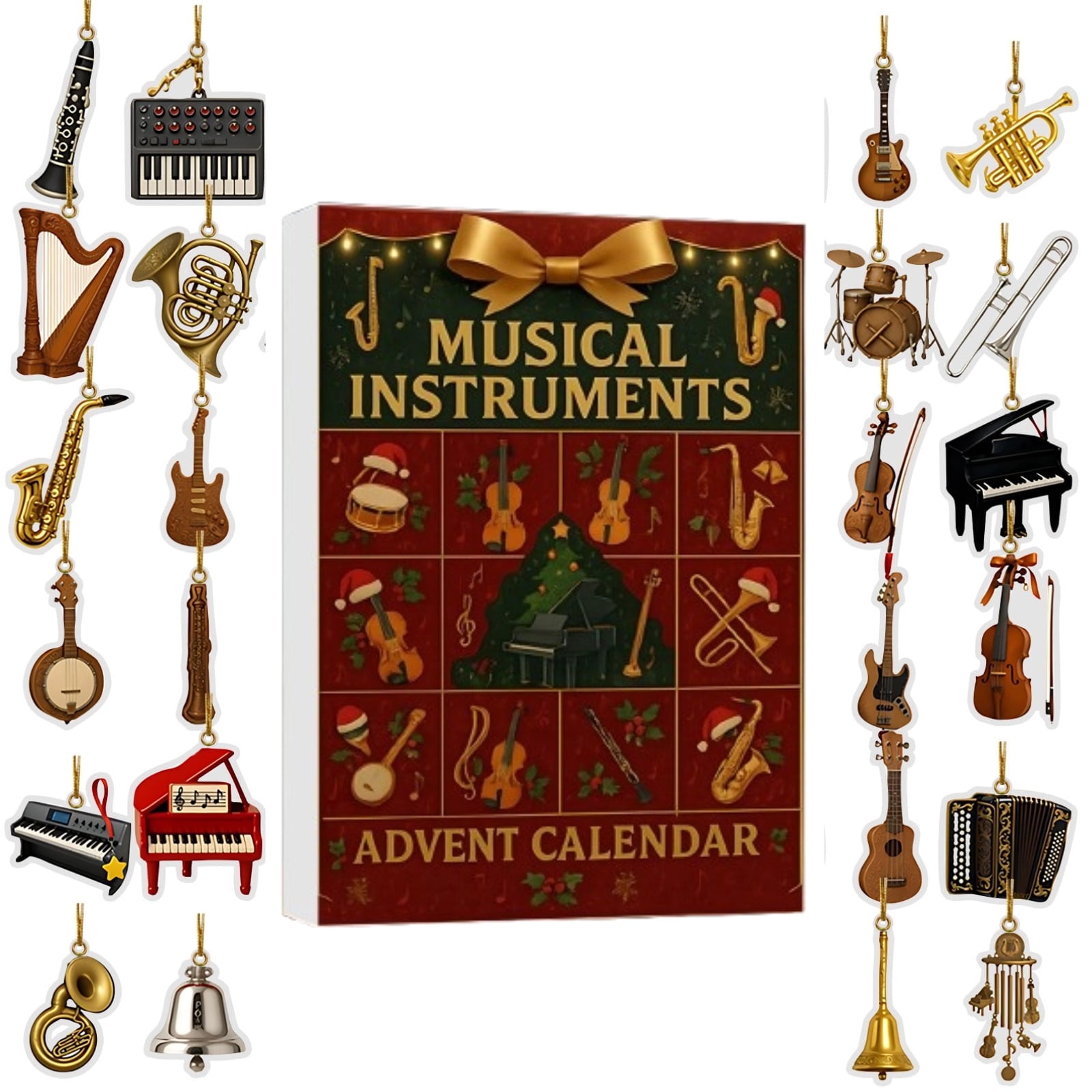 Advent Calendar 2025, Musical Instruments Christmas Advent Calendar, 24 ...
