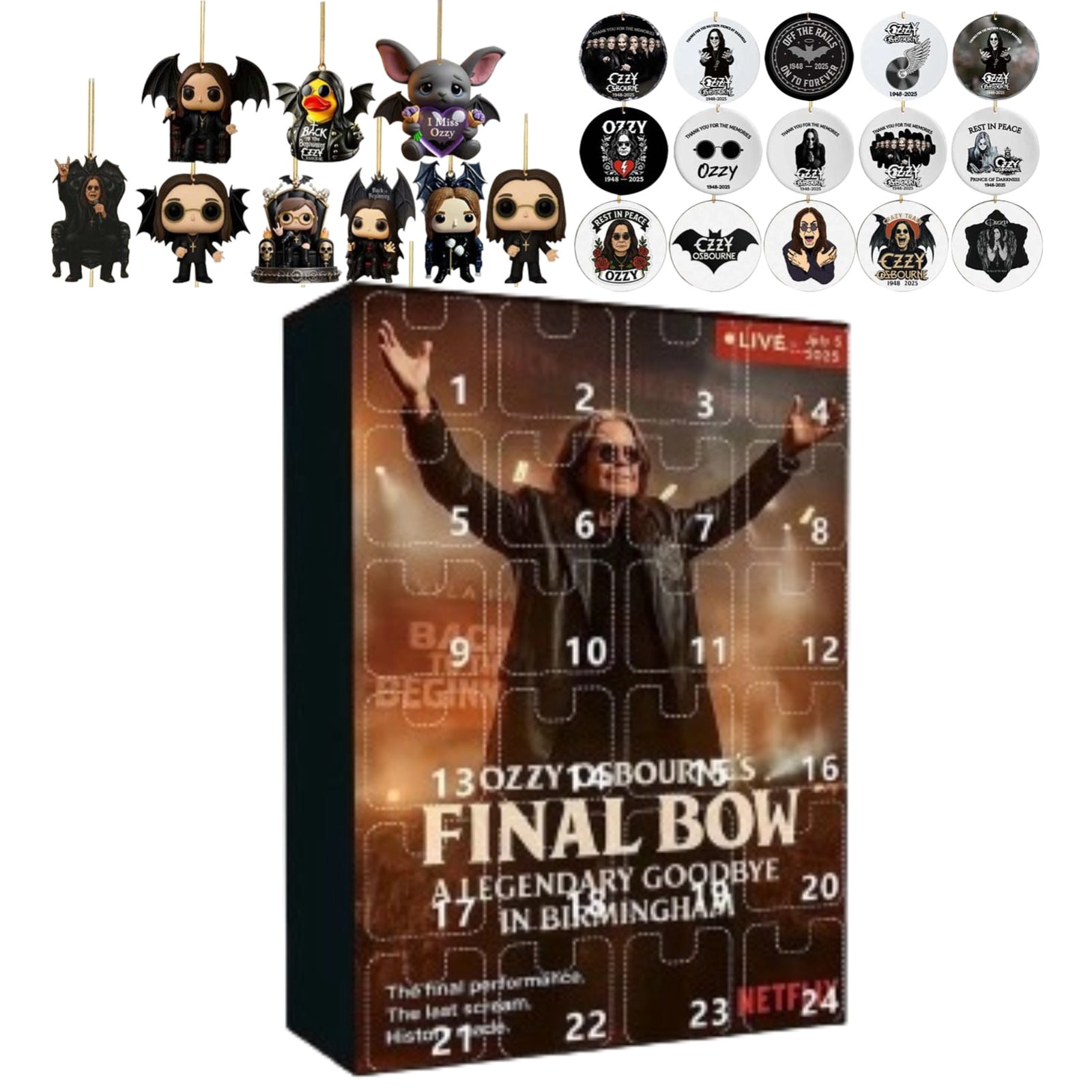 Advent Calendar 2025,Ozzy Osbourne Christmas Advent Calendar,24 Days ...