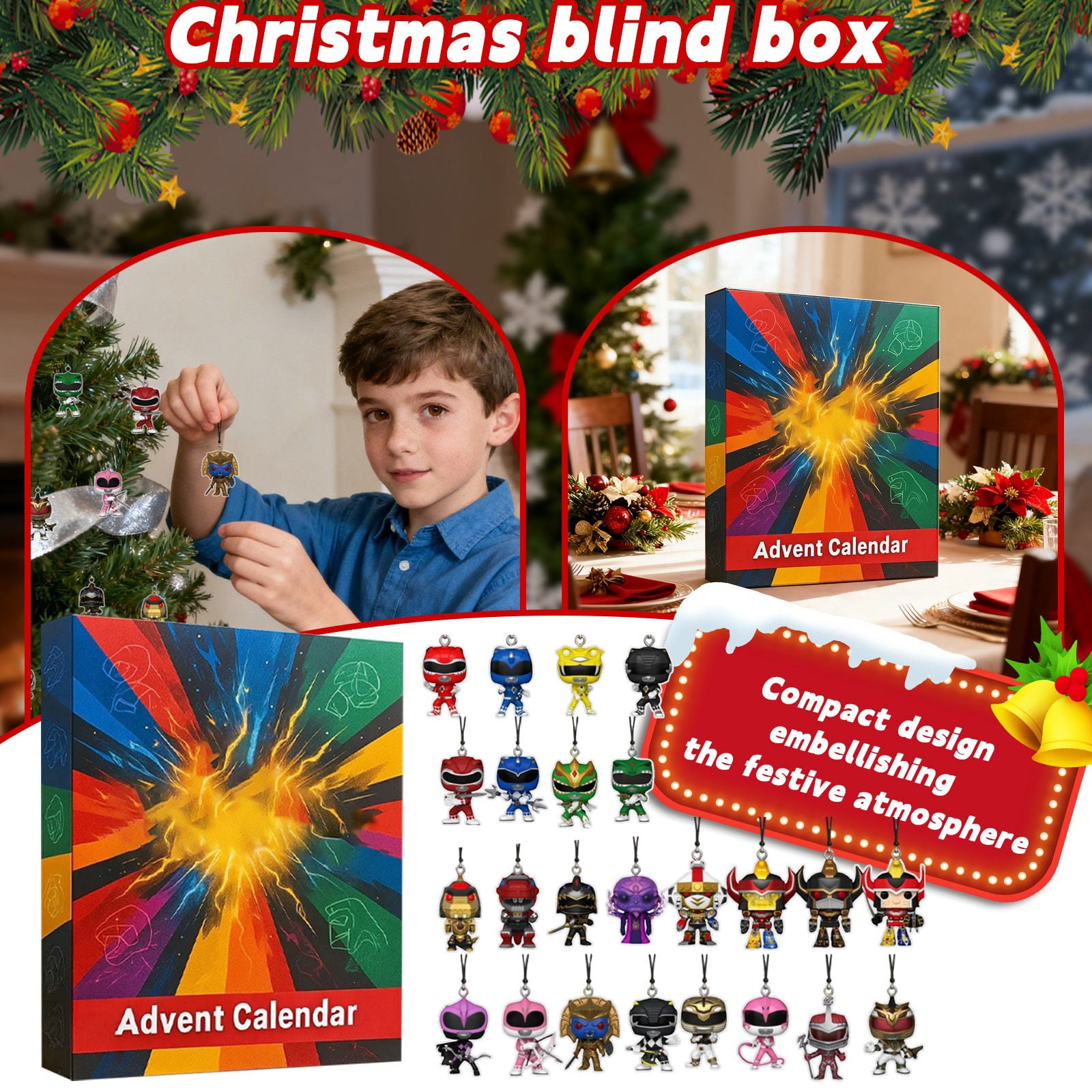 Advent Calendar 2025 Power.Rangers. 2DArrival Calendar Includes 24 ...