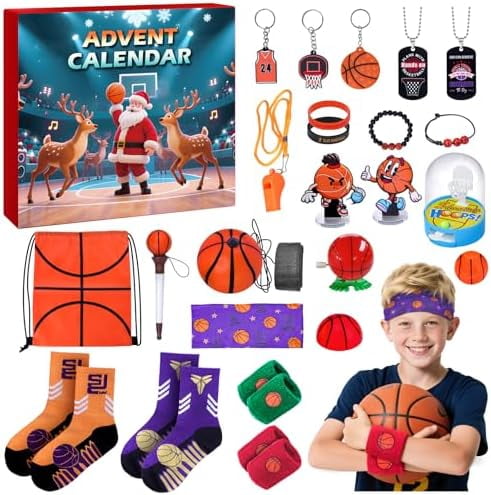 Advent Calendar 2025 Sport for Teen Boys Girls Teenagers Basketball ...