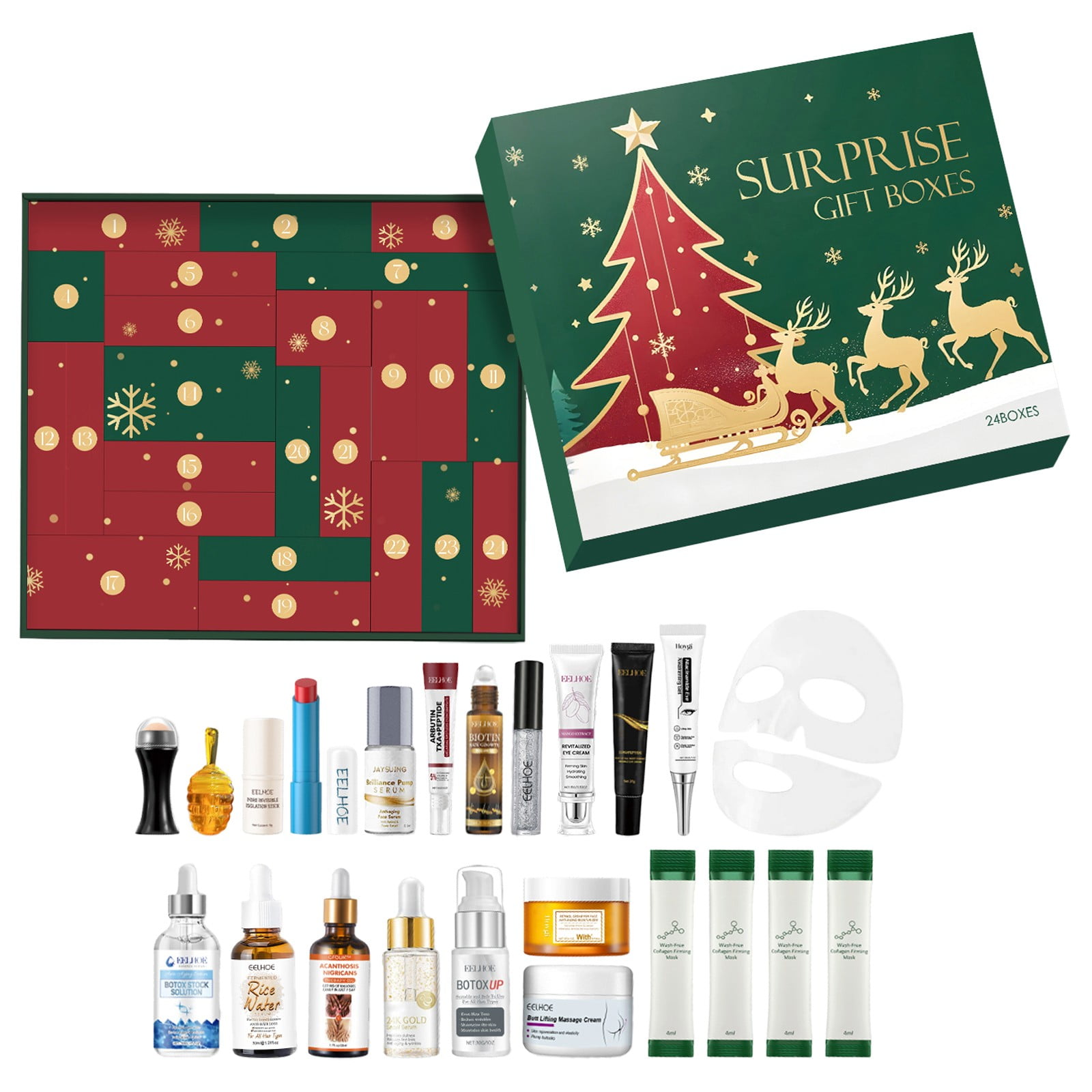 Advent Calendar 2025 Women – 24 Pack Beauty & Spa Christmas Advent ...
