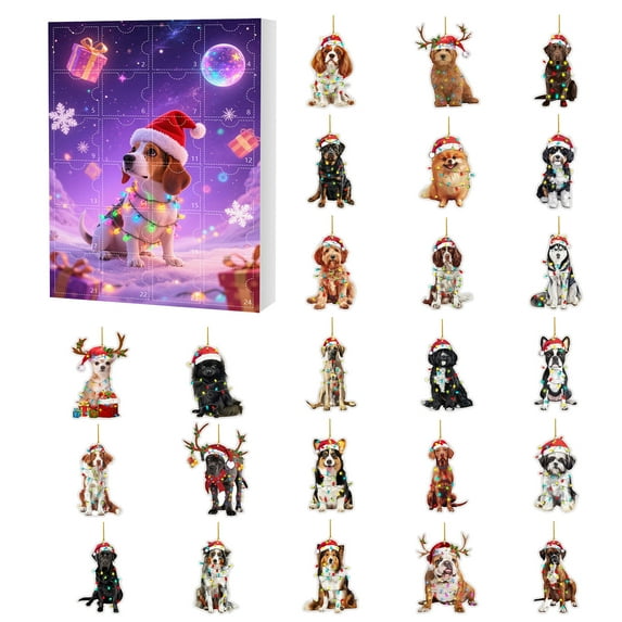 Advent Calendar 2025, Xmas Advent Calendar 2025 With 24 Ornaments - 2D ...