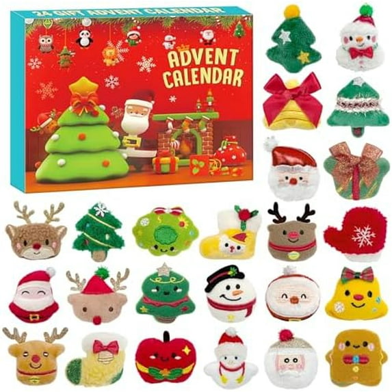 Advent Calendar 2025 for Kids Christmas Countdown with 24 PCS Mini ...