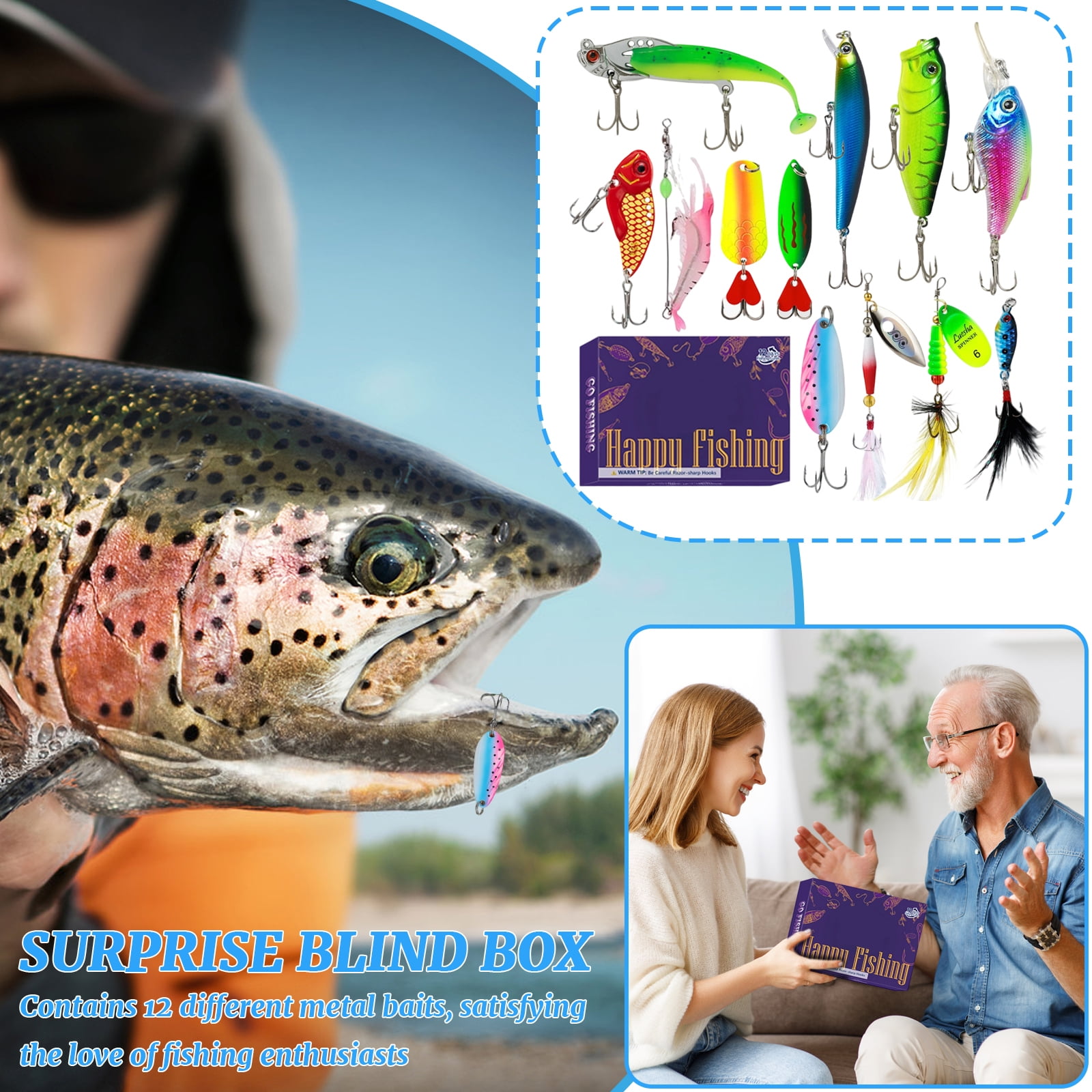 Advent Calendar 2026, Fishing Lure Advent Calendar 2025, 24-Piece ...