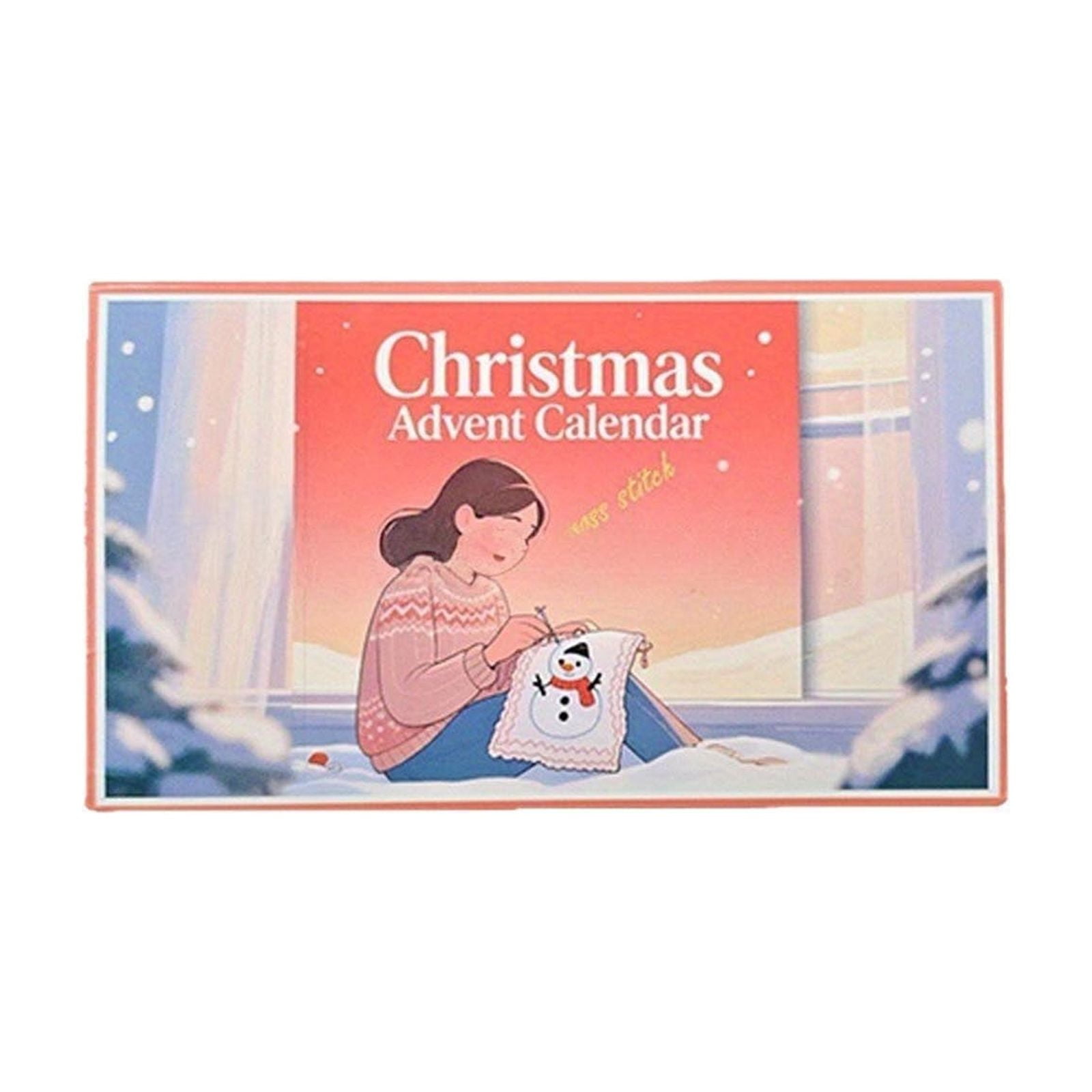 Advent Calendar 24-Day Christmas Countdown Embroidery DIY Craft Kit ...