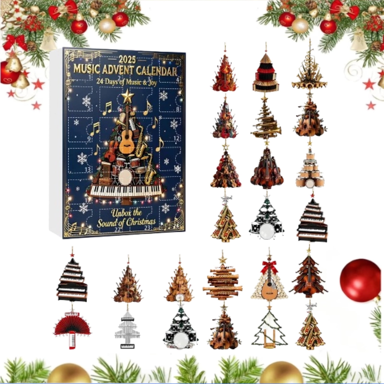 Advent Calendar For Adults 2025 Music Advent Calendar with 24 Musical ...