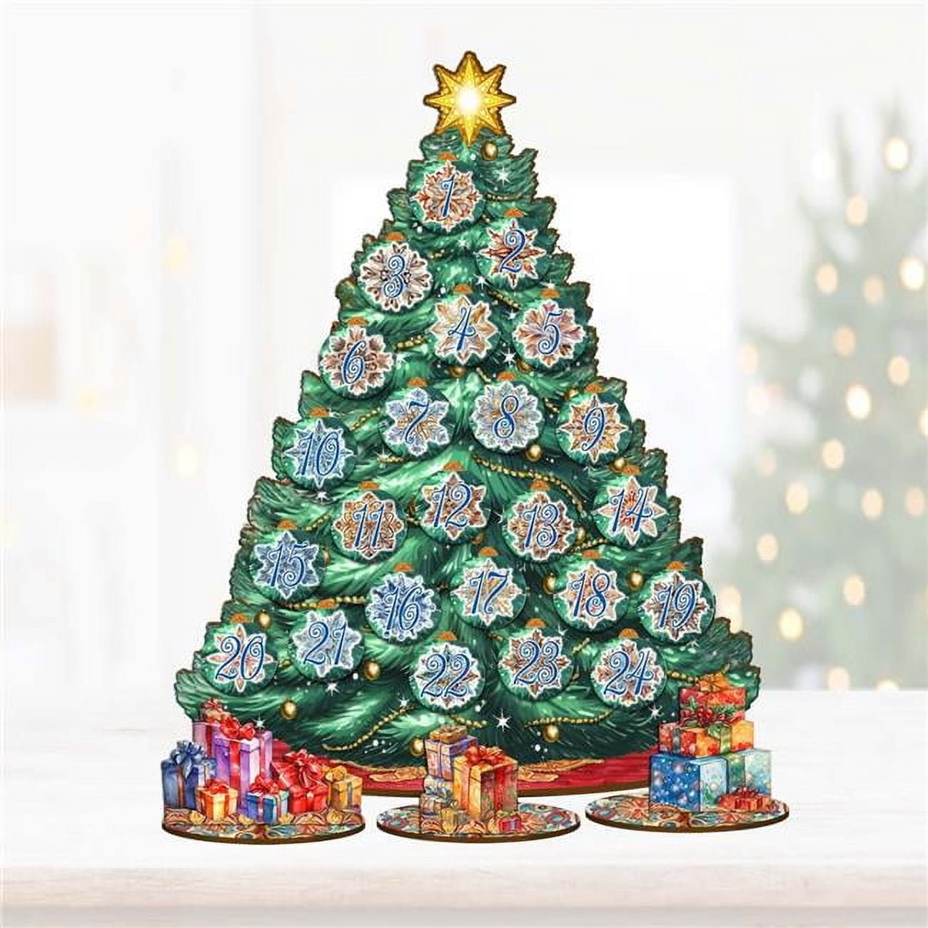 Advent Calendar Christmas Tree Eco Wood Set by G.DeBrekht Christmas ...