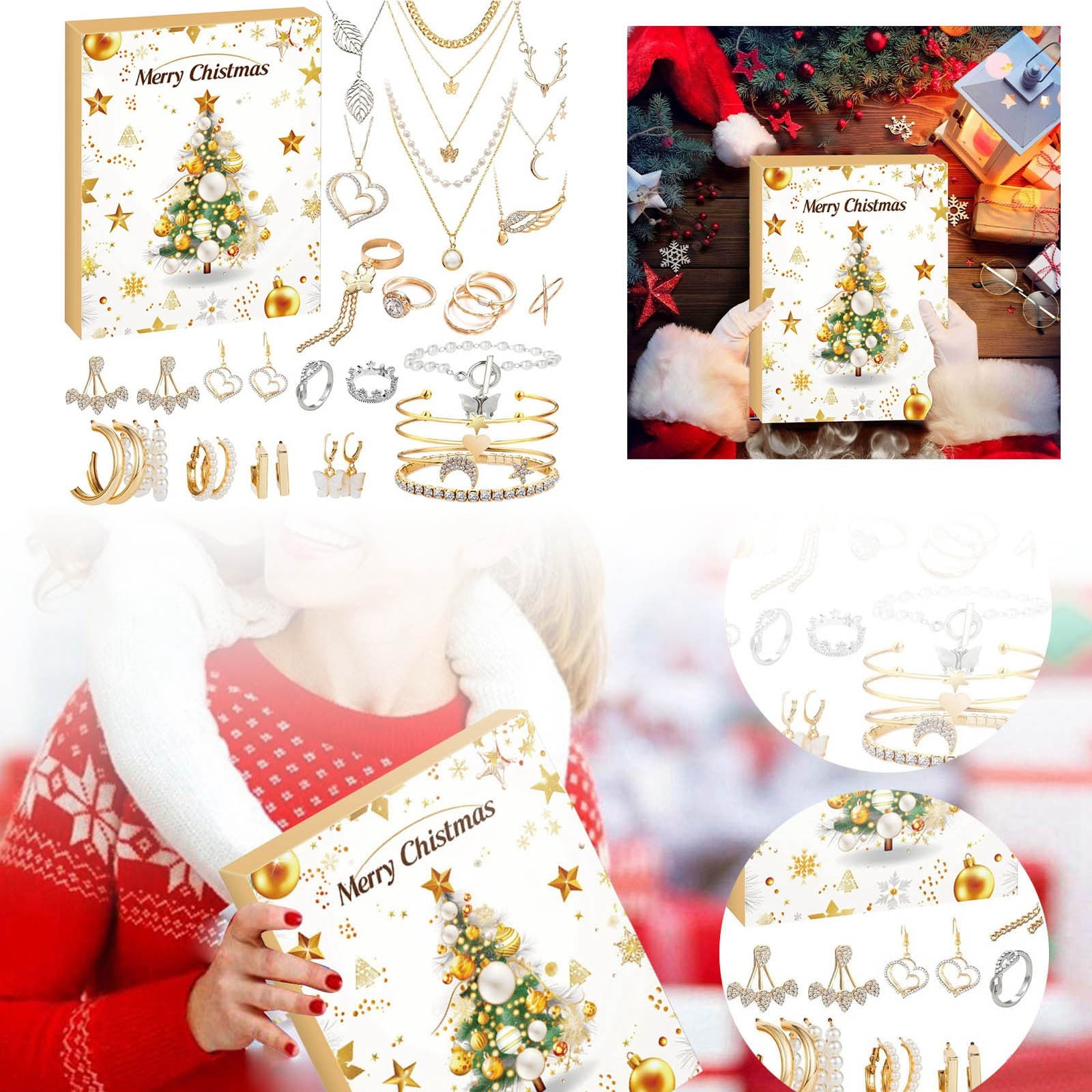 Advent Calendar Jewelry Christmas Countdown - 2024 Advent Calendar for ...