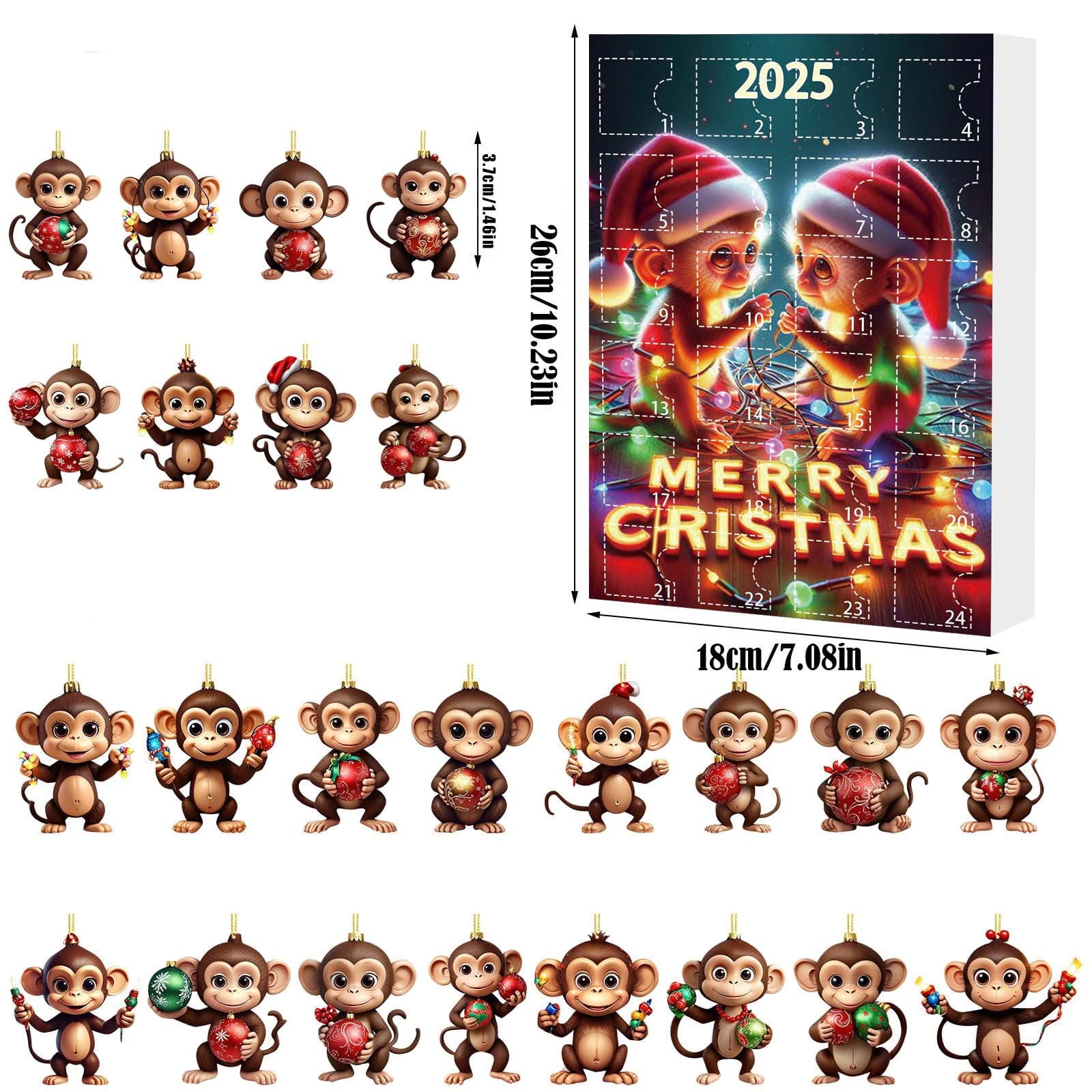 Advent Calendar Qwtwty 2025 Christmas Countdown Calendar Cute Acrylic ...