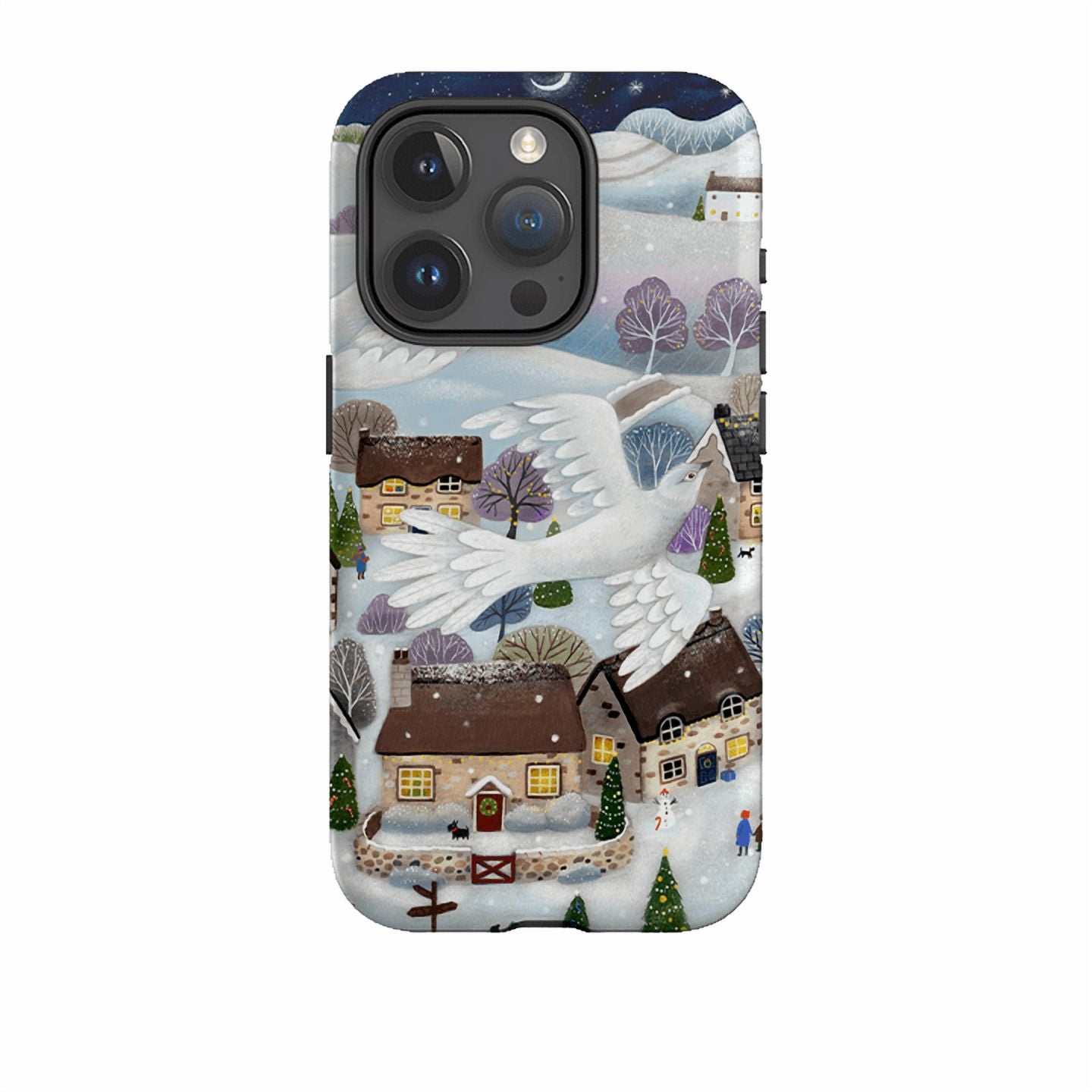 Advent Doves by Bex Parkin Art Phone Case for iPhone 16 15 14 13 12 11 ...