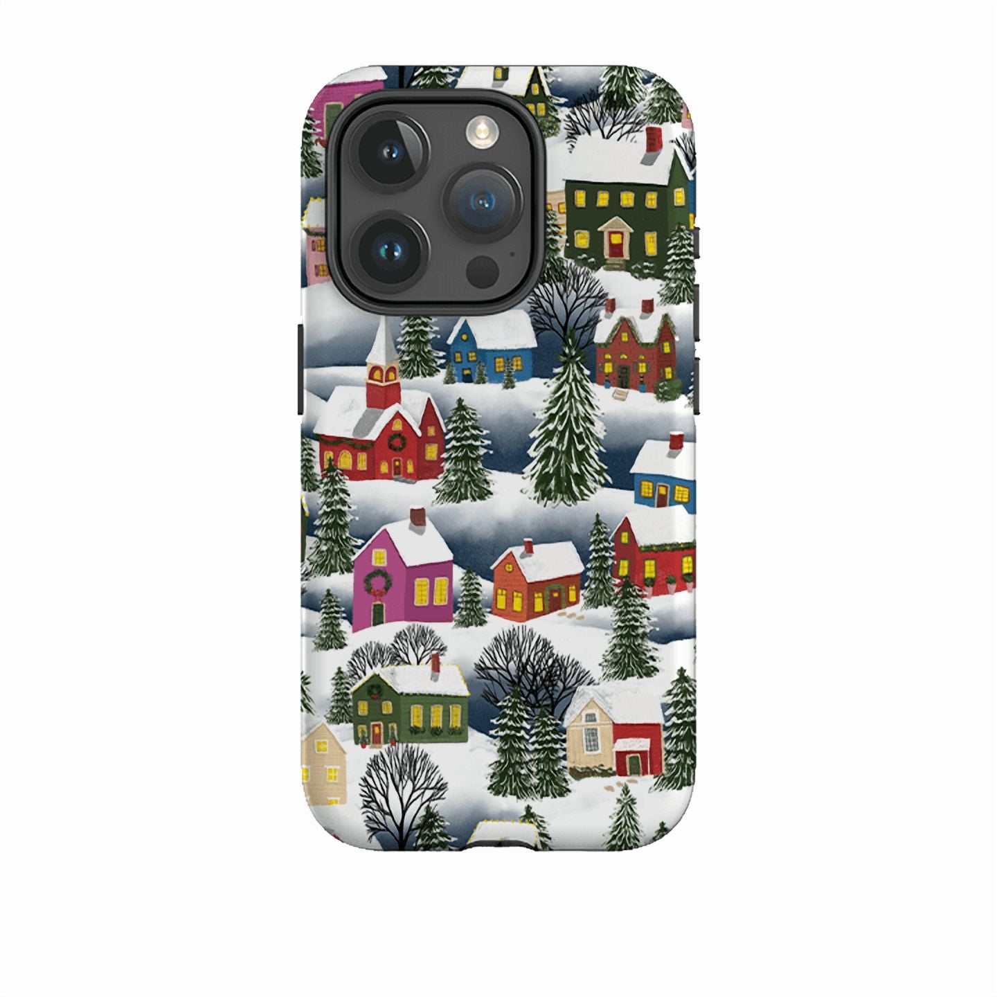 Advent Street Town by Abby Phone Case for iPhone 16 15 14 13 12 11 Pro ...