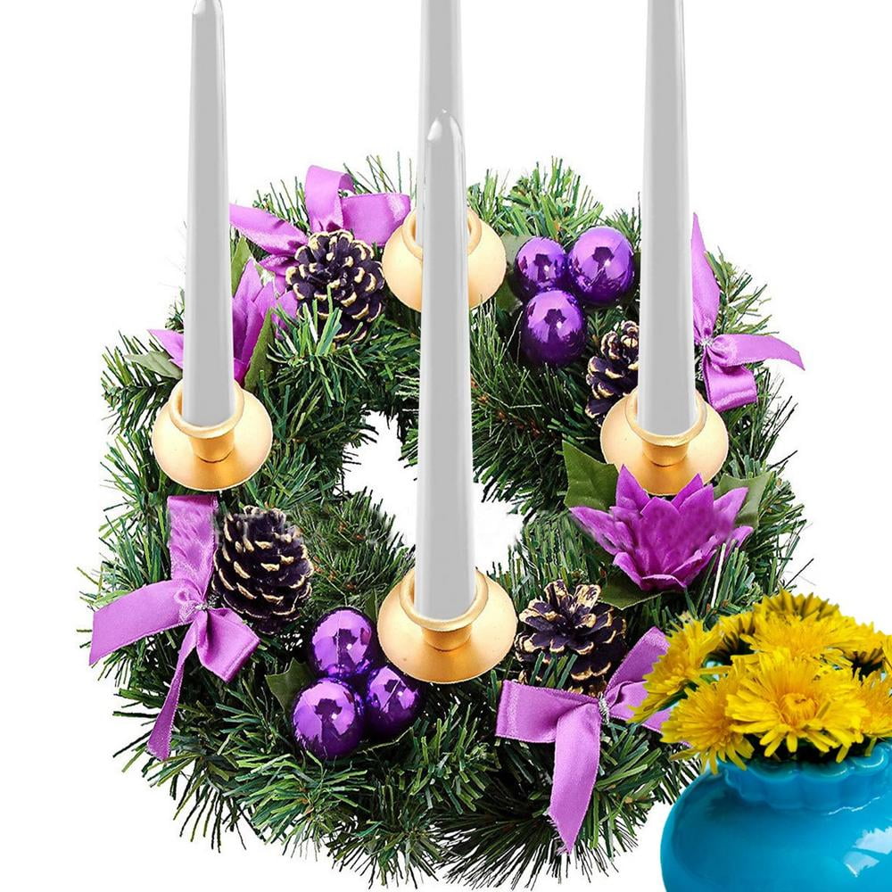Advent Wreath Candle Holder Creative Advent Garland with 4PCS Candle ...