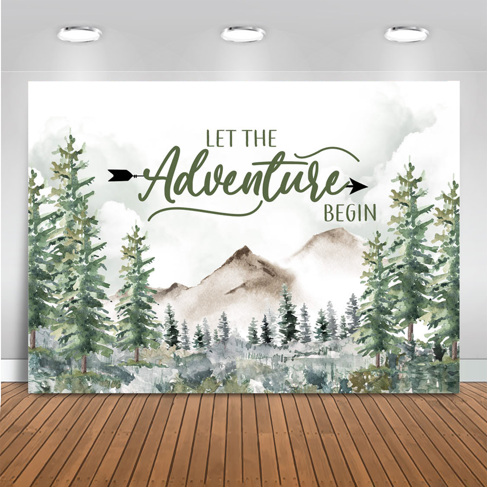 PHFZK 7x5ft Adventure Backdrops, Old Style World Map with Inspirational ...